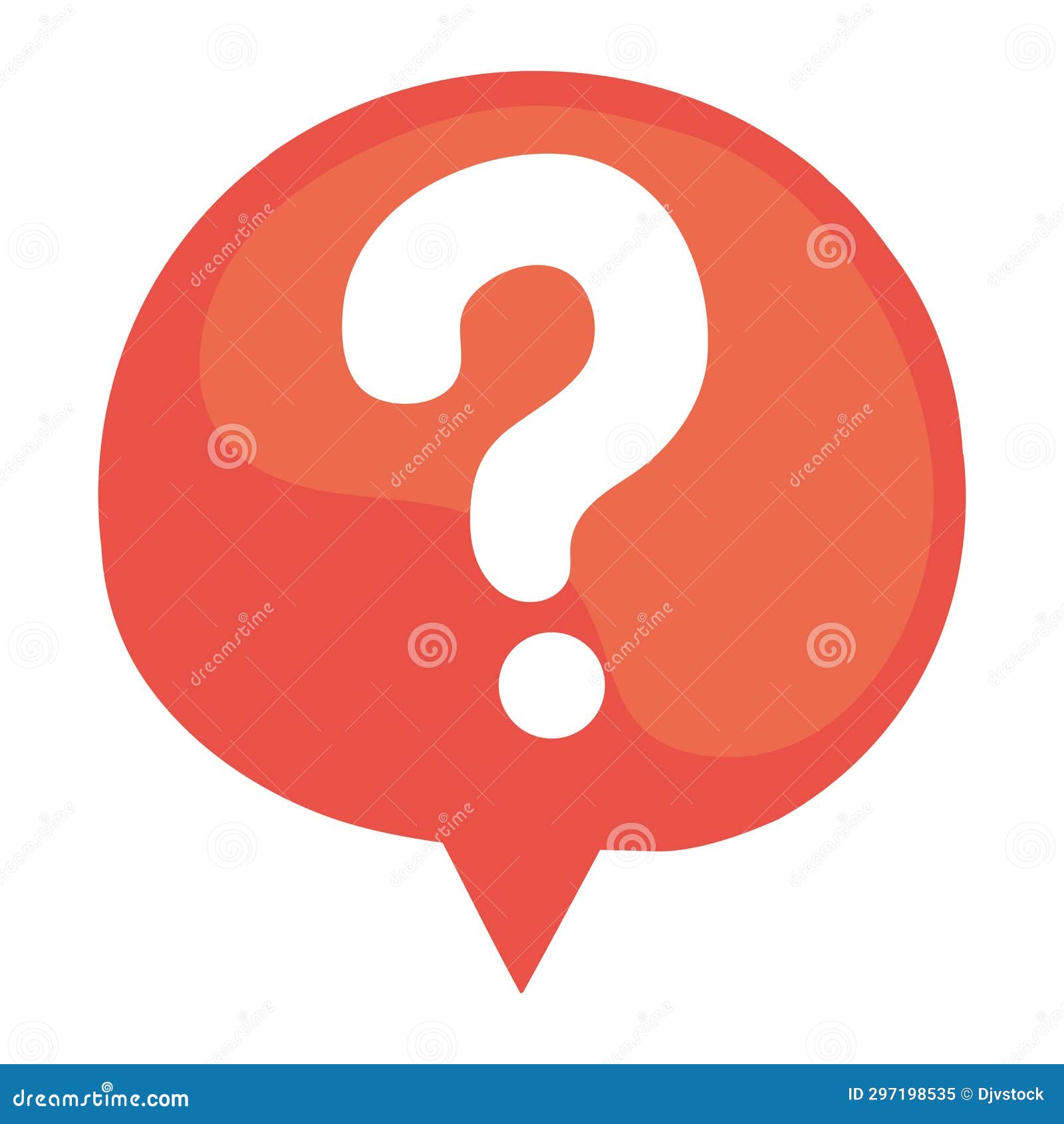 Bubble with Interrogation Sign Stock Vector - Illustration of support ...