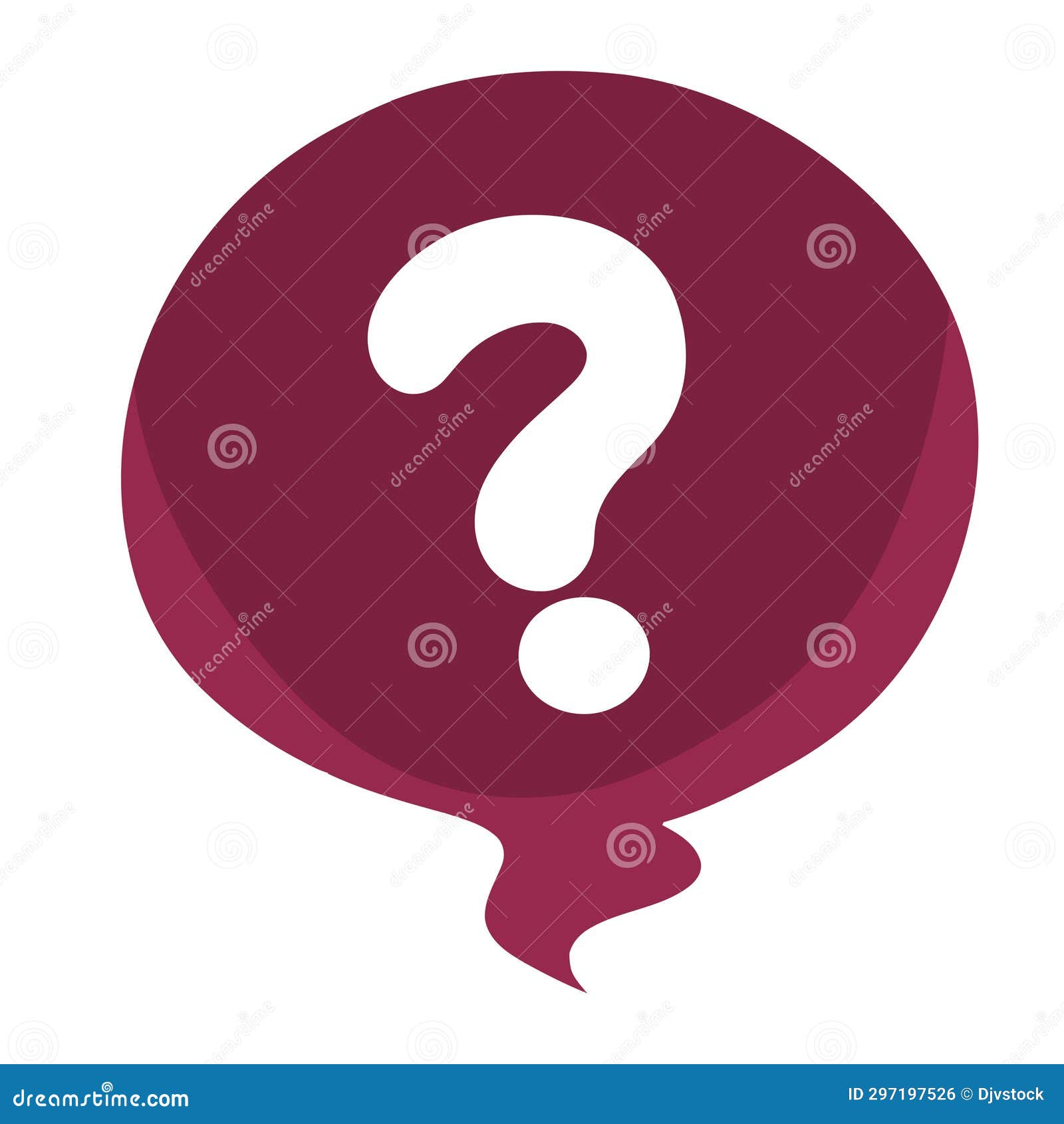 Bubble with Interrogation Sign Design Stock Vector - Illustration of ...