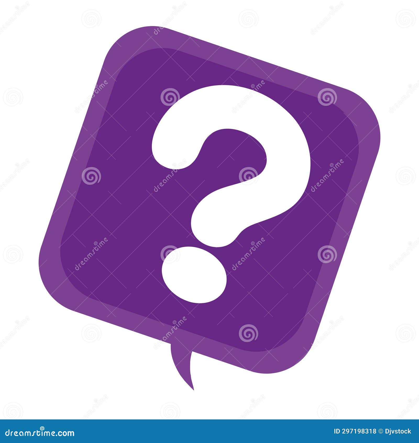 Bubble with Interrogation Sign Information Stock Illustration ...