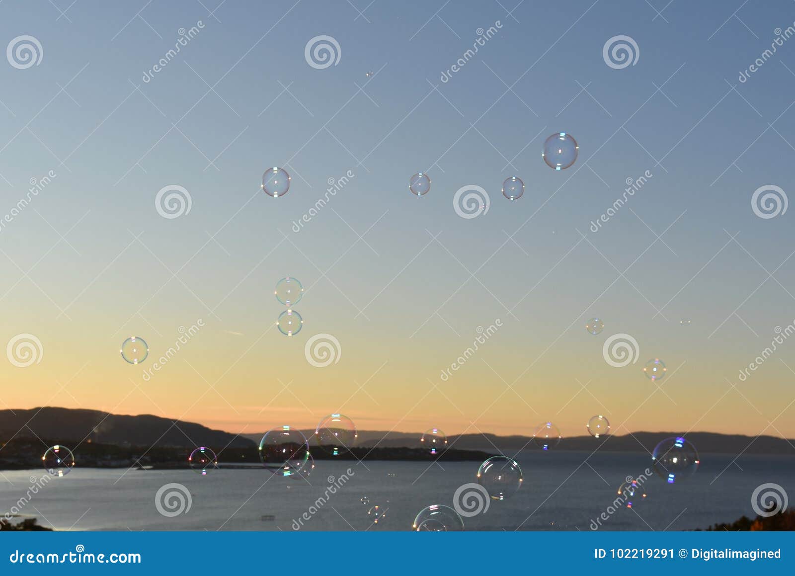 Bubble landscape stock image. Image of seascape, soap - 102219291