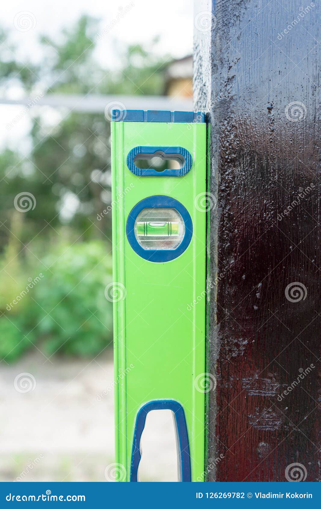 Bubble Level Measurement. Place for Your Text Stock Photo - Image of ...