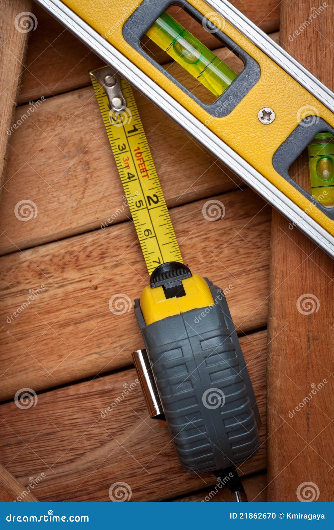Bubble Level and Measuring Tape Stock Photo - Image of ruler ...