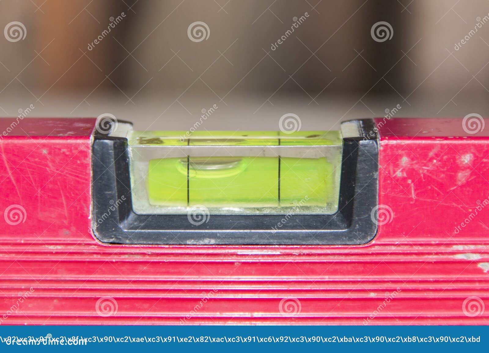 Bubble Level for Repair and Construction Stock Photo - Image of plane ...