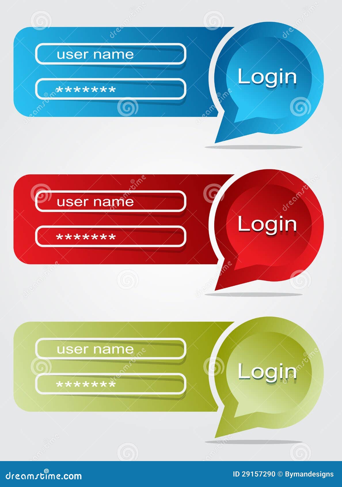 Bubble login stock vector. Illustration of form, login - 29157290