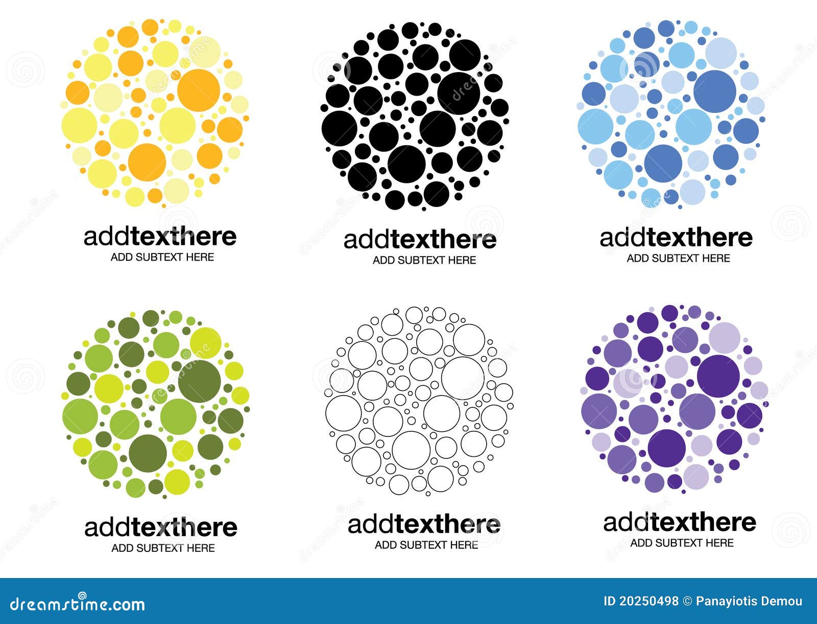 Bubble Logo, Colorful Circle Background Logo For Medicine, Drugs Health ...