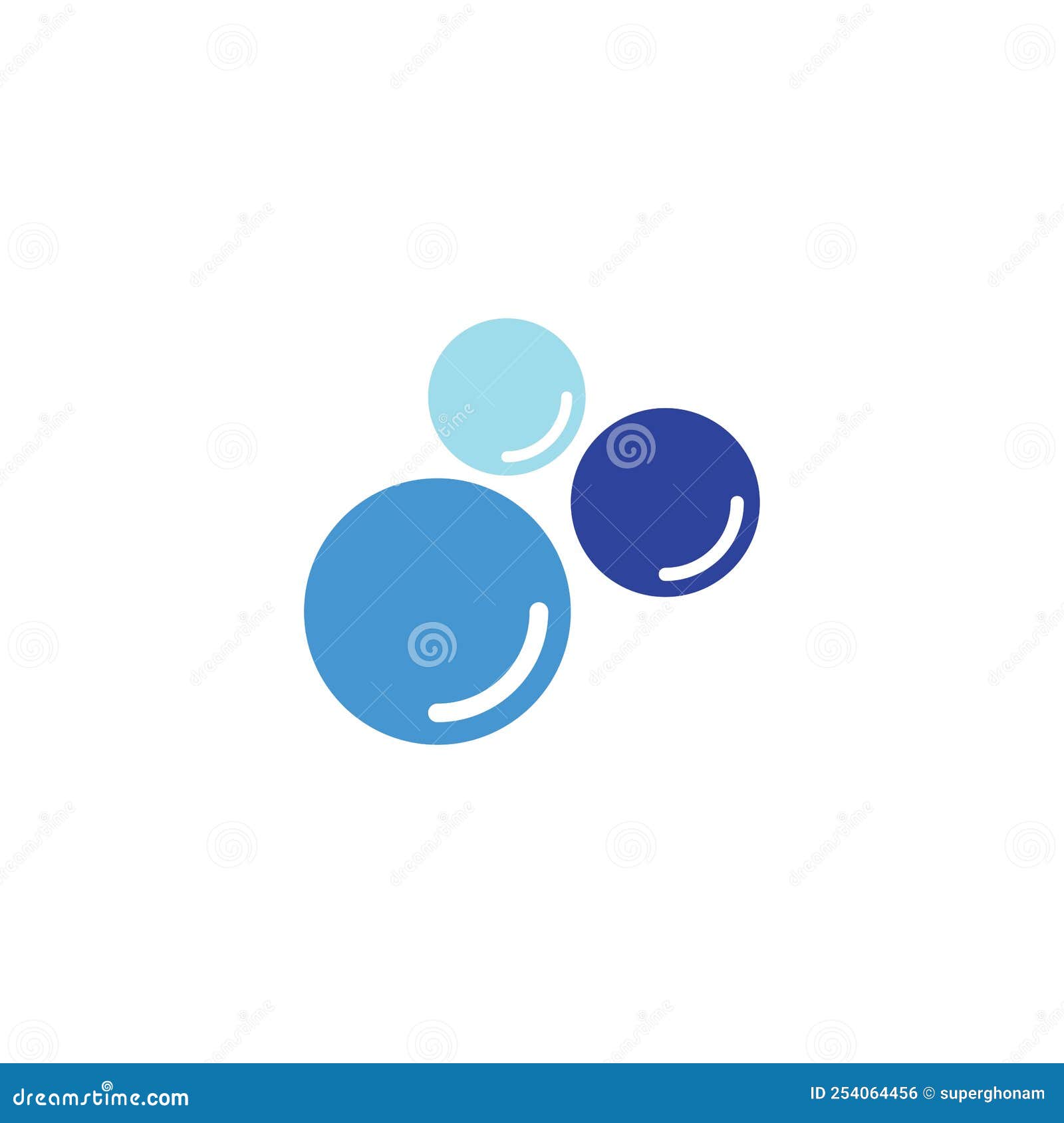 Bubble Logo Design Illustration Vector Template Stock Vector ...
