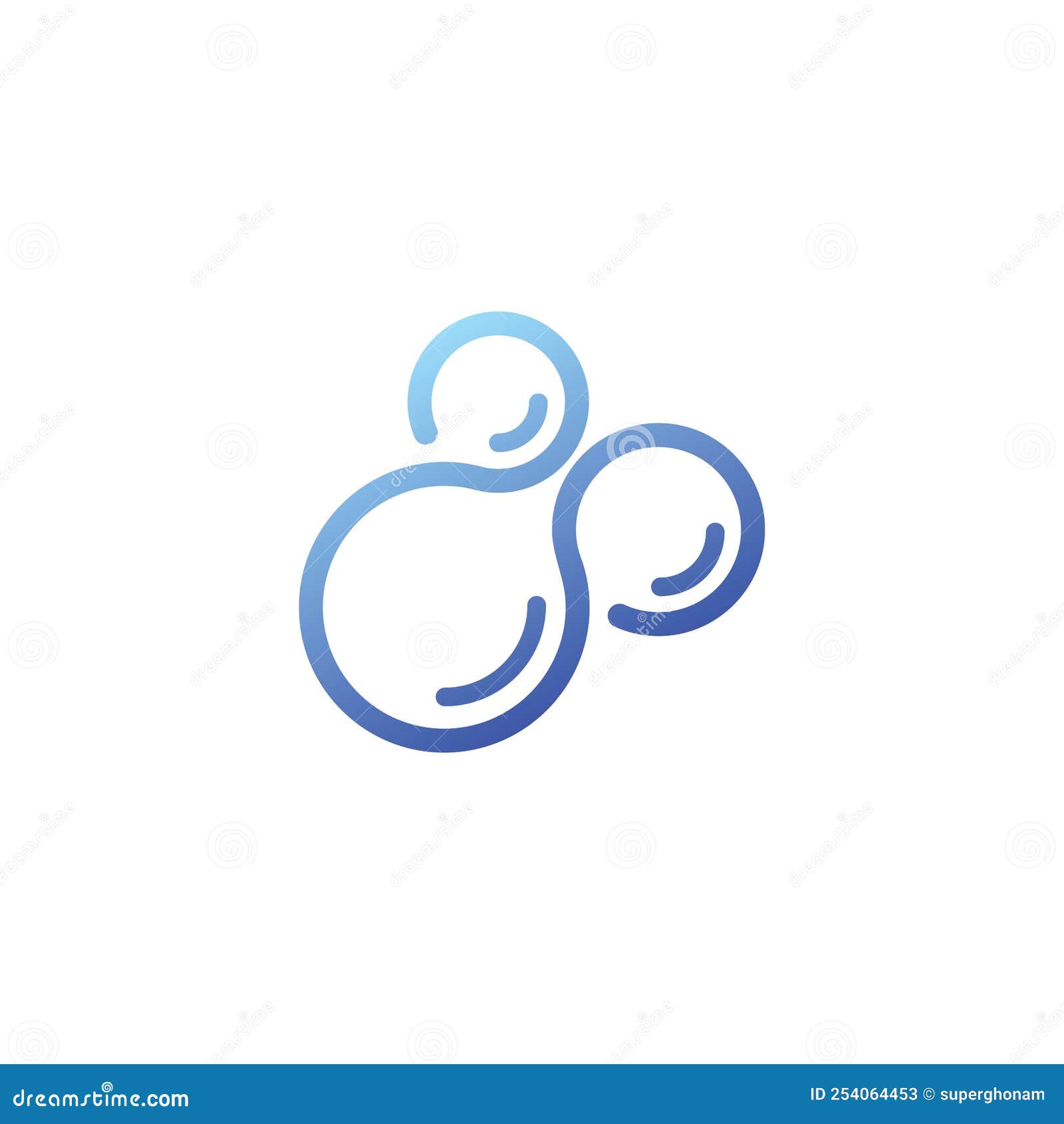 Bubble Logo Design Illustration Vector Template Stock Vector ...