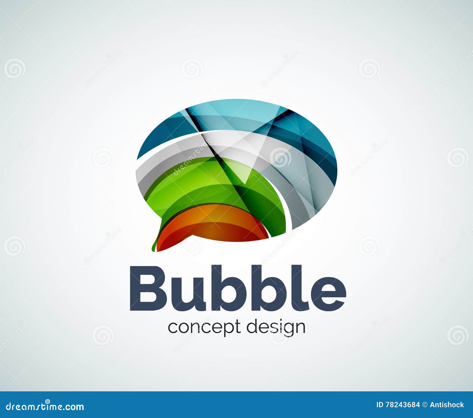 Bubble logo template stock vector. Illustration of label - 78243684