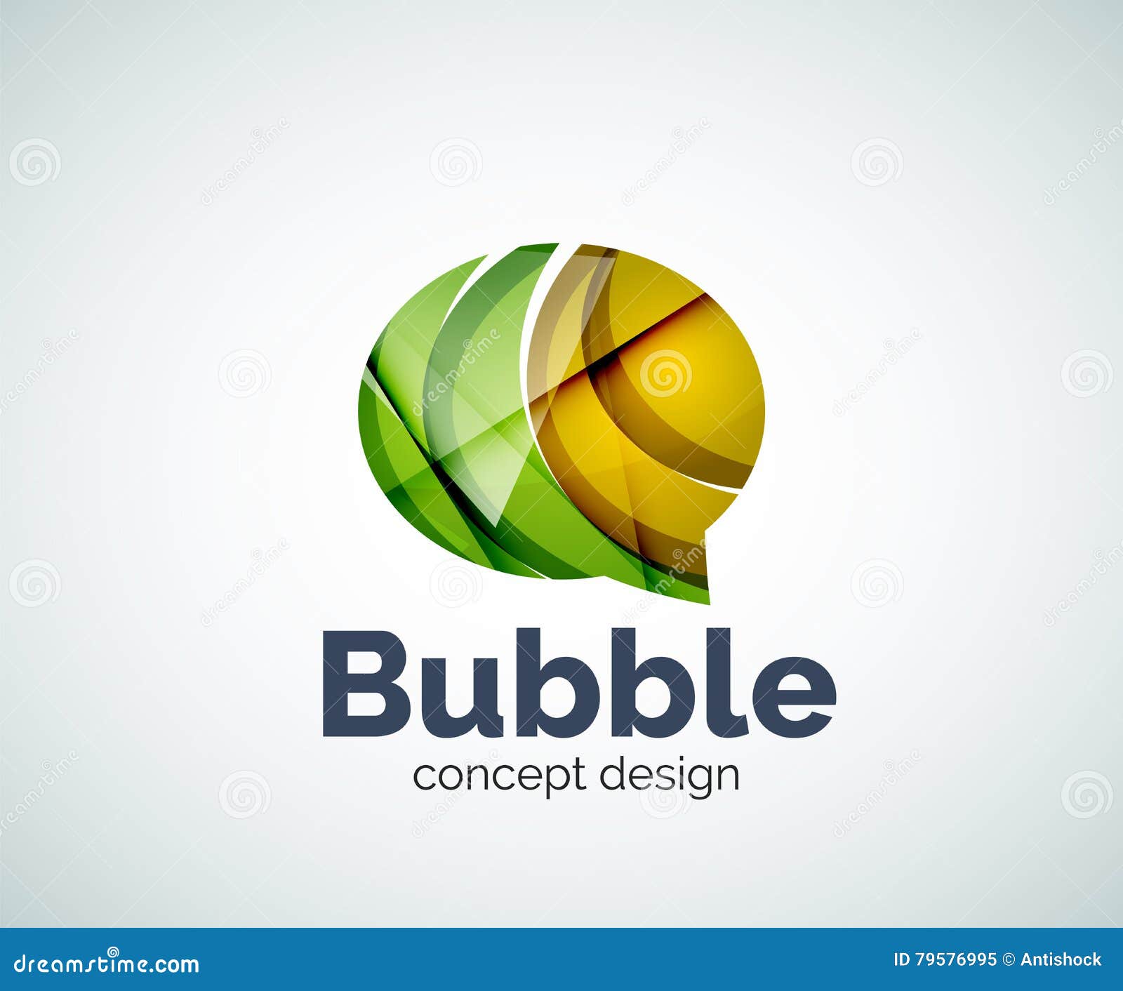 Bubble logo template stock vector. Illustration of cartoon - 79576995