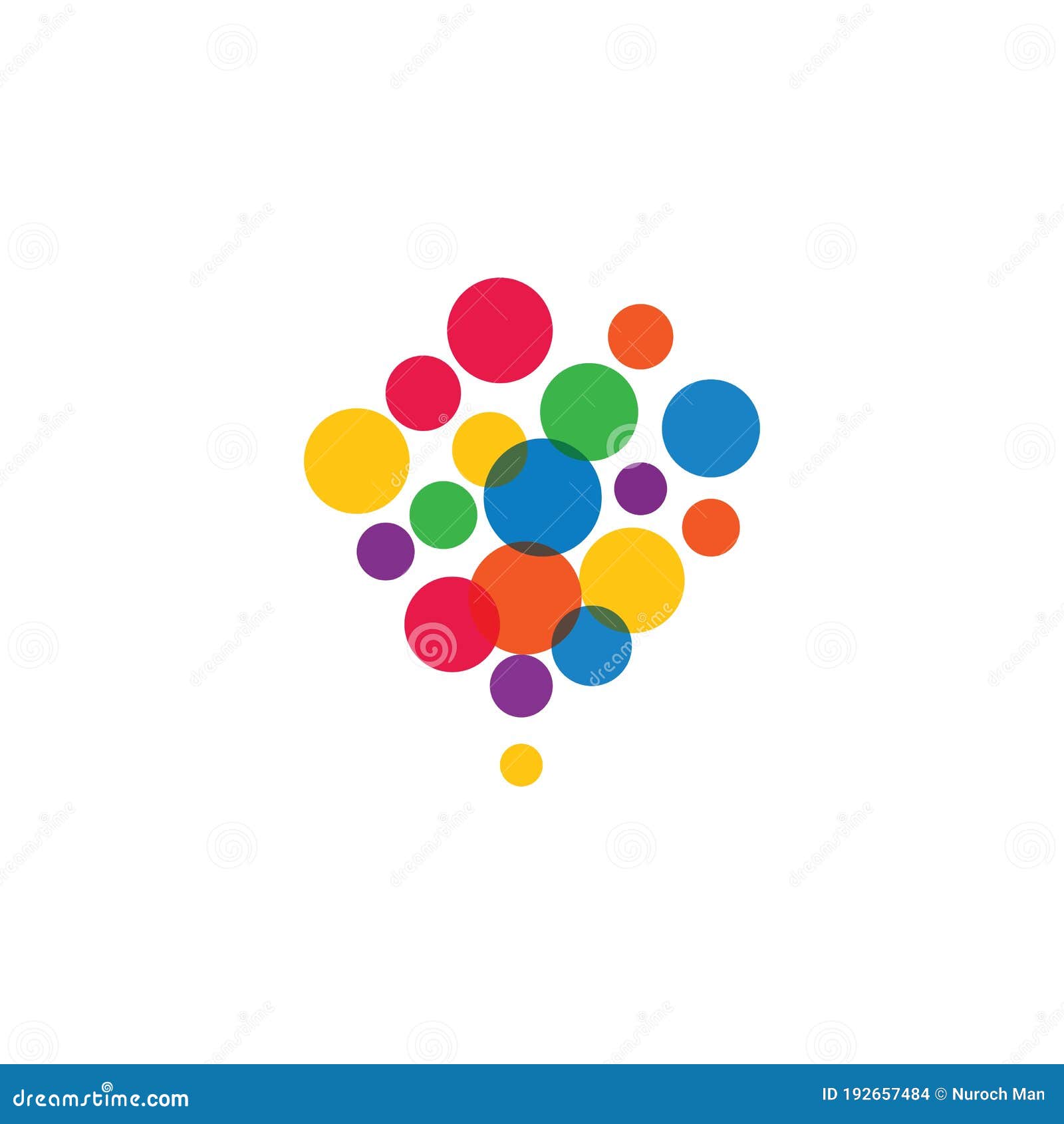 Bubble Logo Template Vector Icon Illustration Design. Stock Vector ...