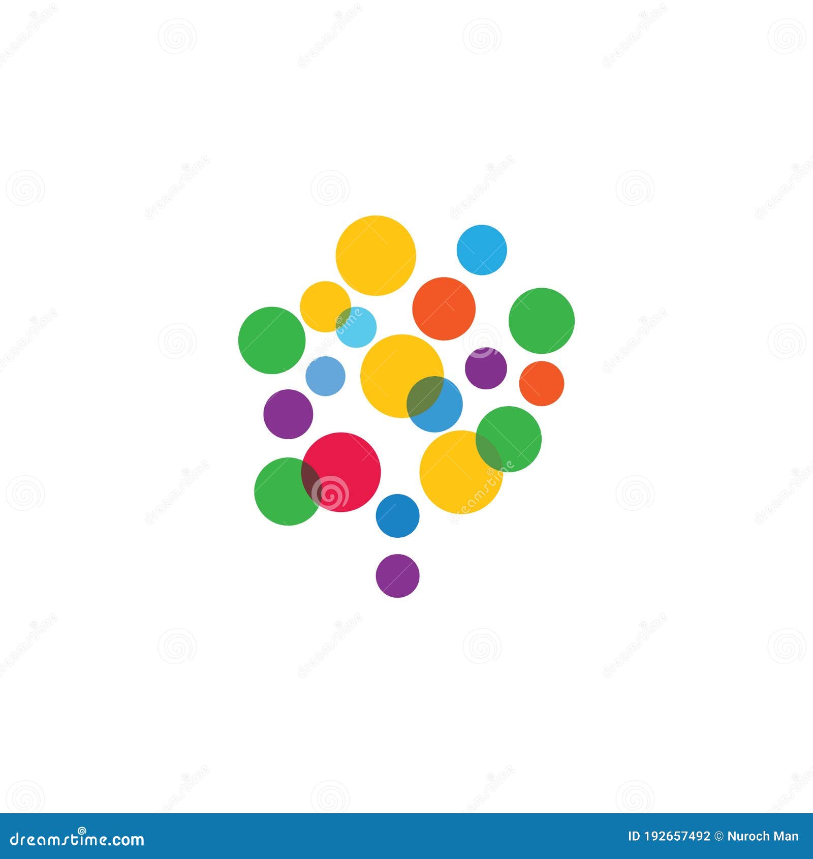 Bubble Logo Template Vector Icon Illustration Design. Stock Vector ...