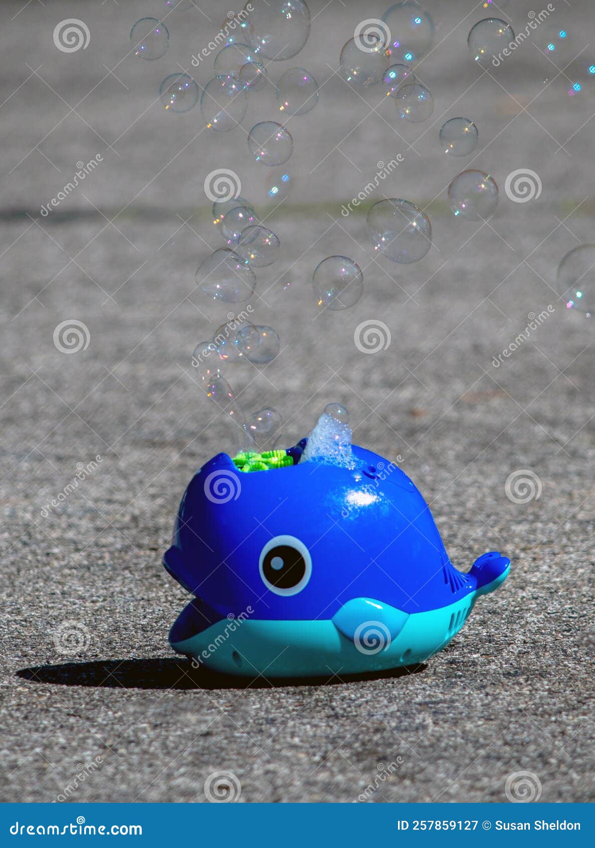 Bright Blue Whale Bubble Machine for Kids Stock Image - Image of ...