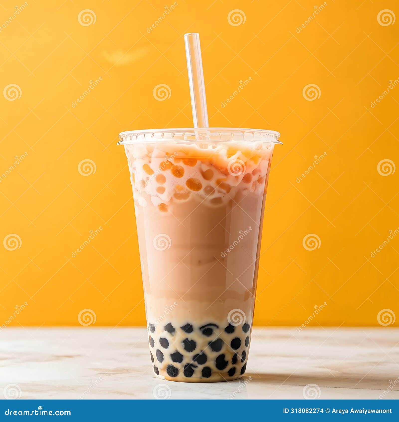 Bubble milk tea isolated stock illustration. Illustration of milktea ...