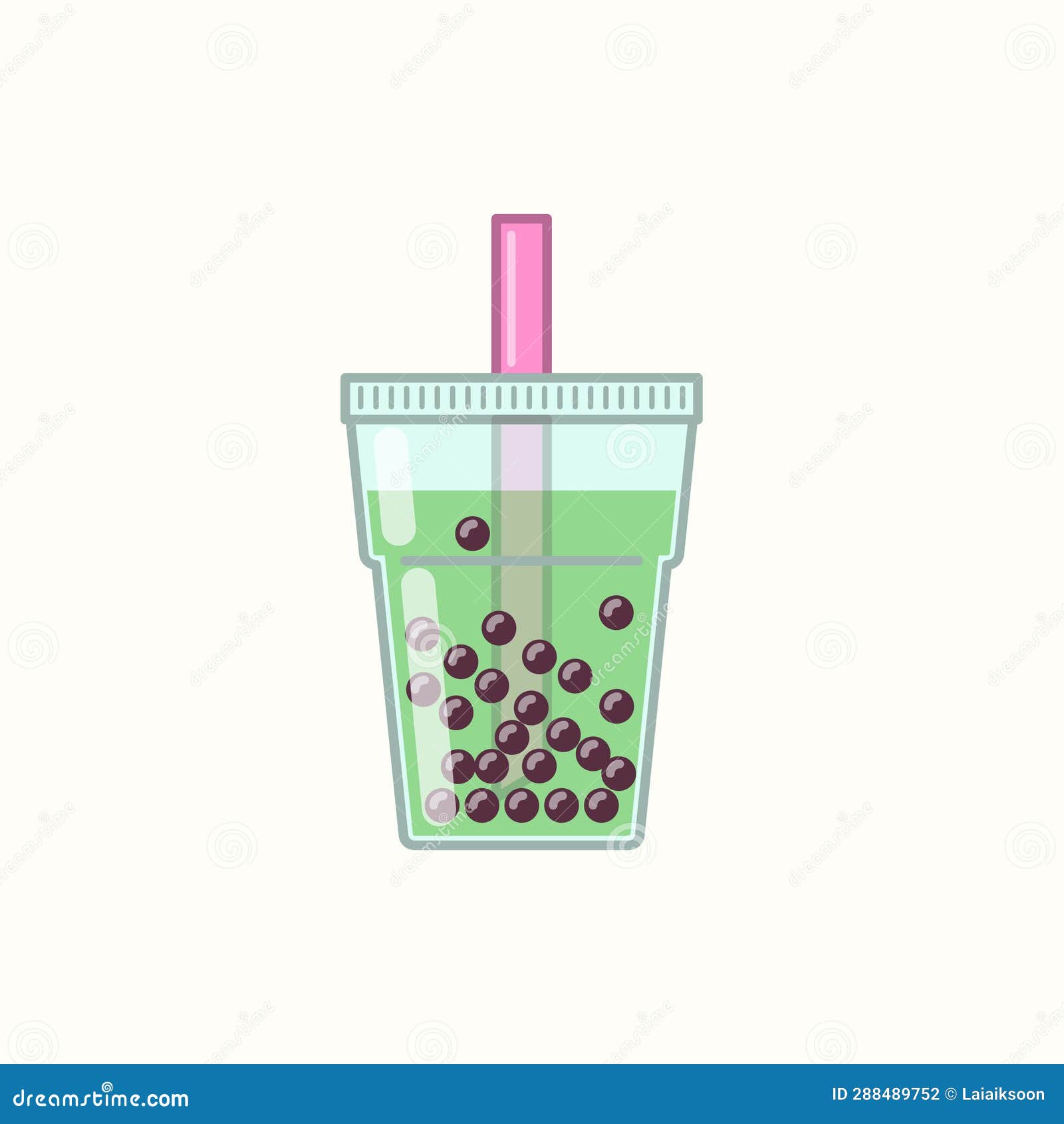 Tapioca Icon With Cassava Leaf In Flat Style Isolated On White ...