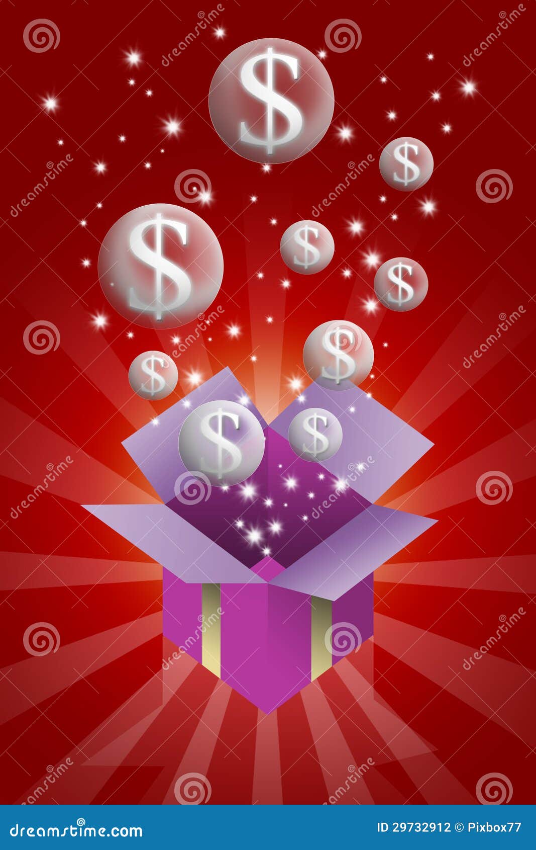 Bubble money concept stock illustration. Illustration of bubble - 29732912