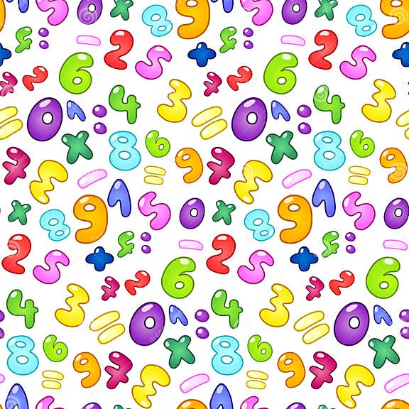 Bubble numbers pattern stock vector. Illustration of paper - 18251453