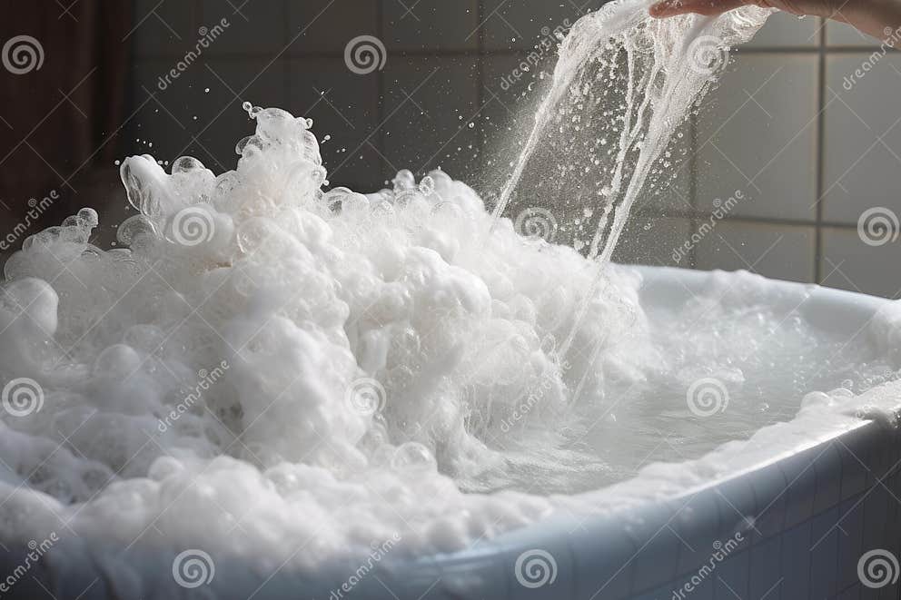 Bubble Overload in Bath Time Fun Stock Illustration - Illustration of ...