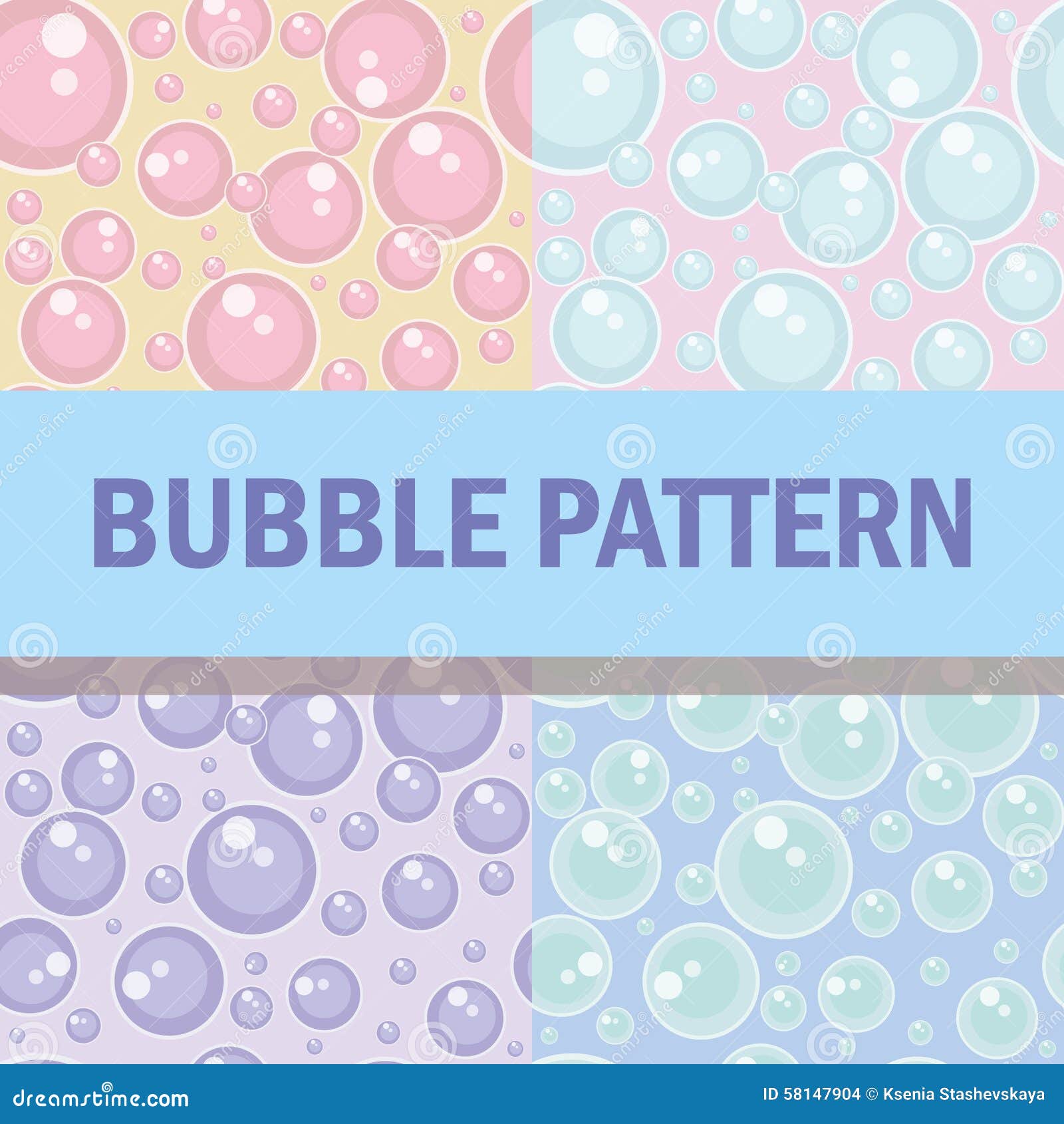 Bubble pattern. stock vector. Illustration of drop, round - 58147904