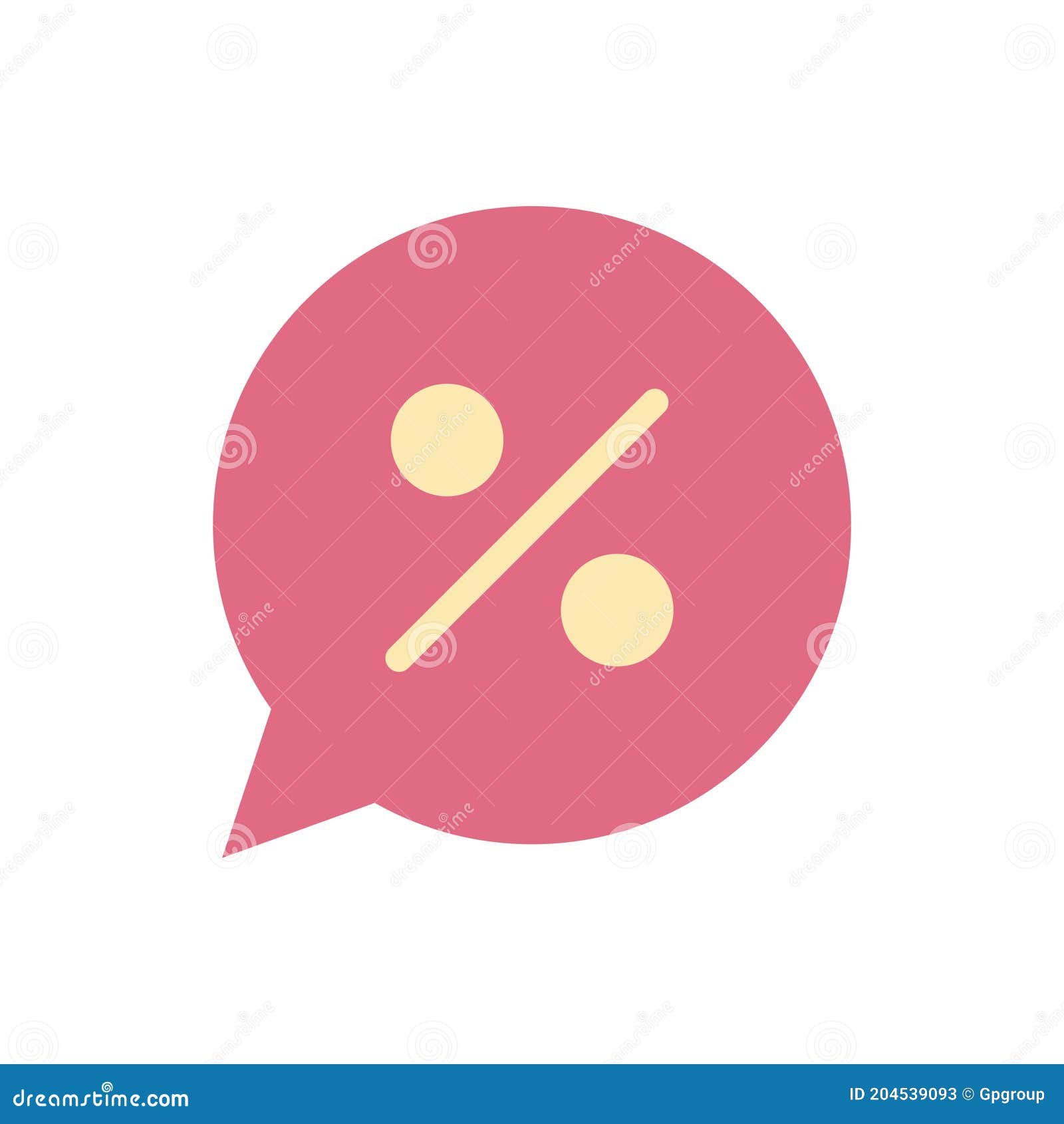 Bubble with a Percentage Symbol in it Stock Vector - Illustration of ...