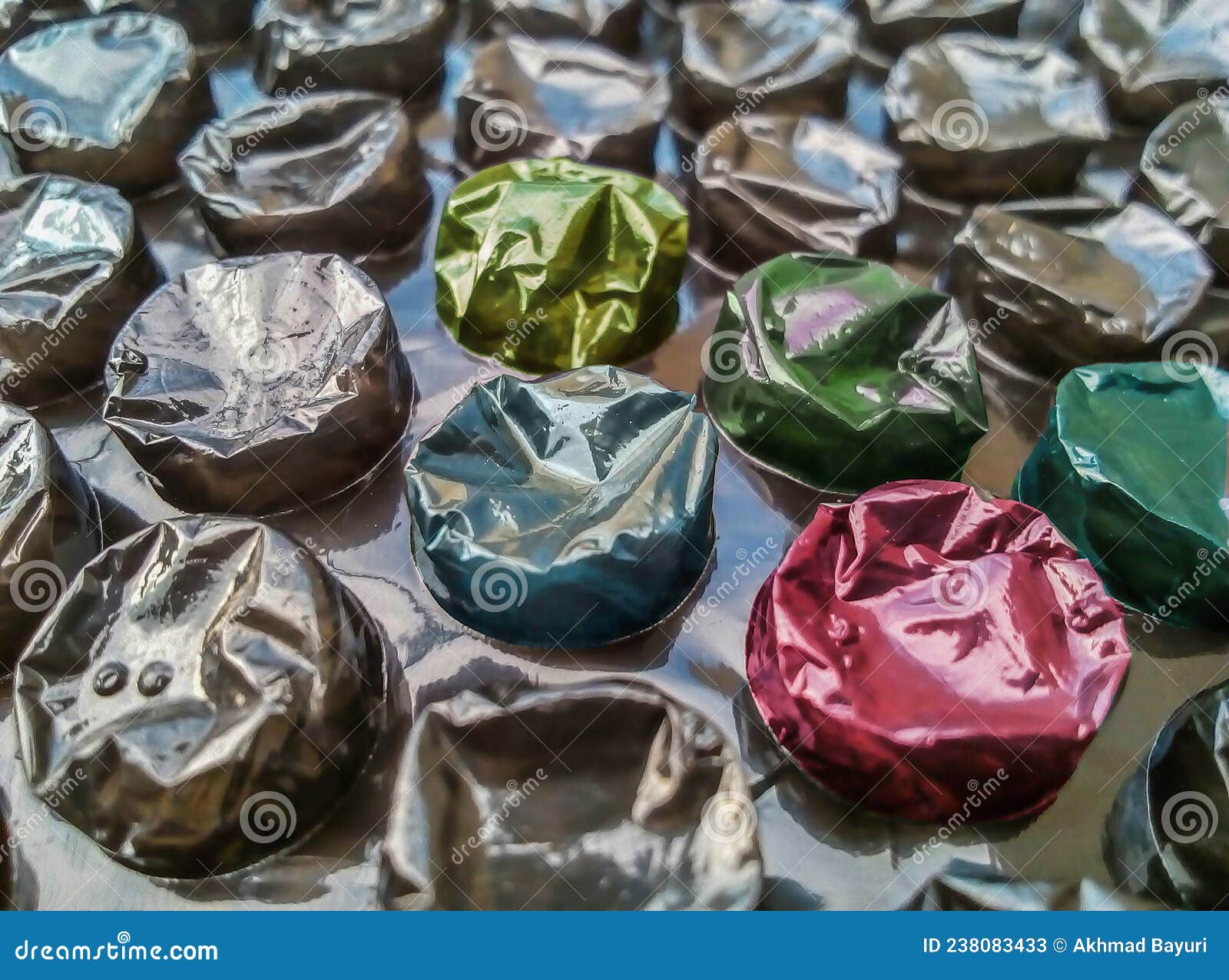 Bubble Plastic with Beautiful Colorful Effects Stock Image - Image of ...