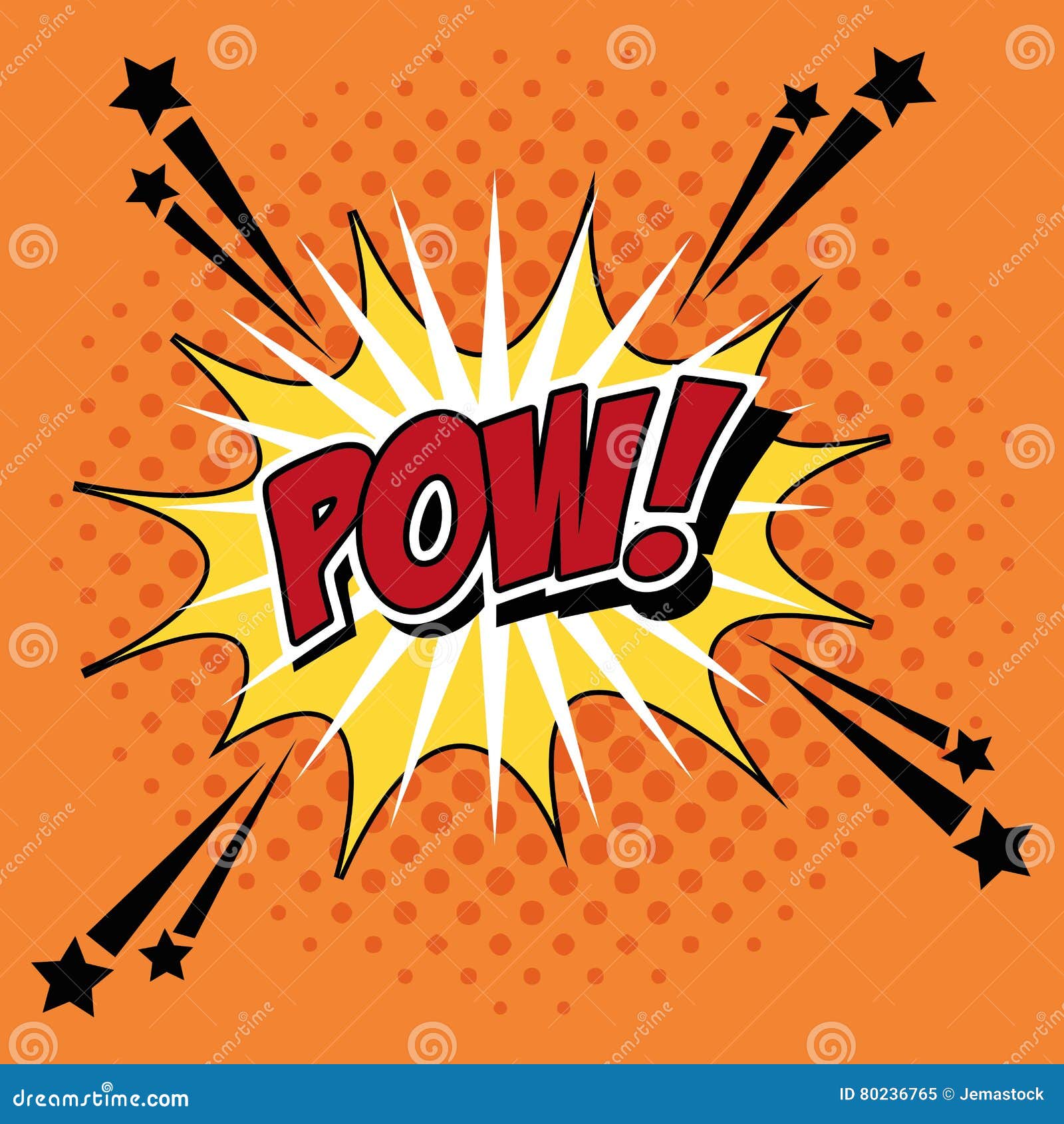 Bubble Pop Art Of Pow Design Cartoon Vector | CartoonDealer.com #80236765