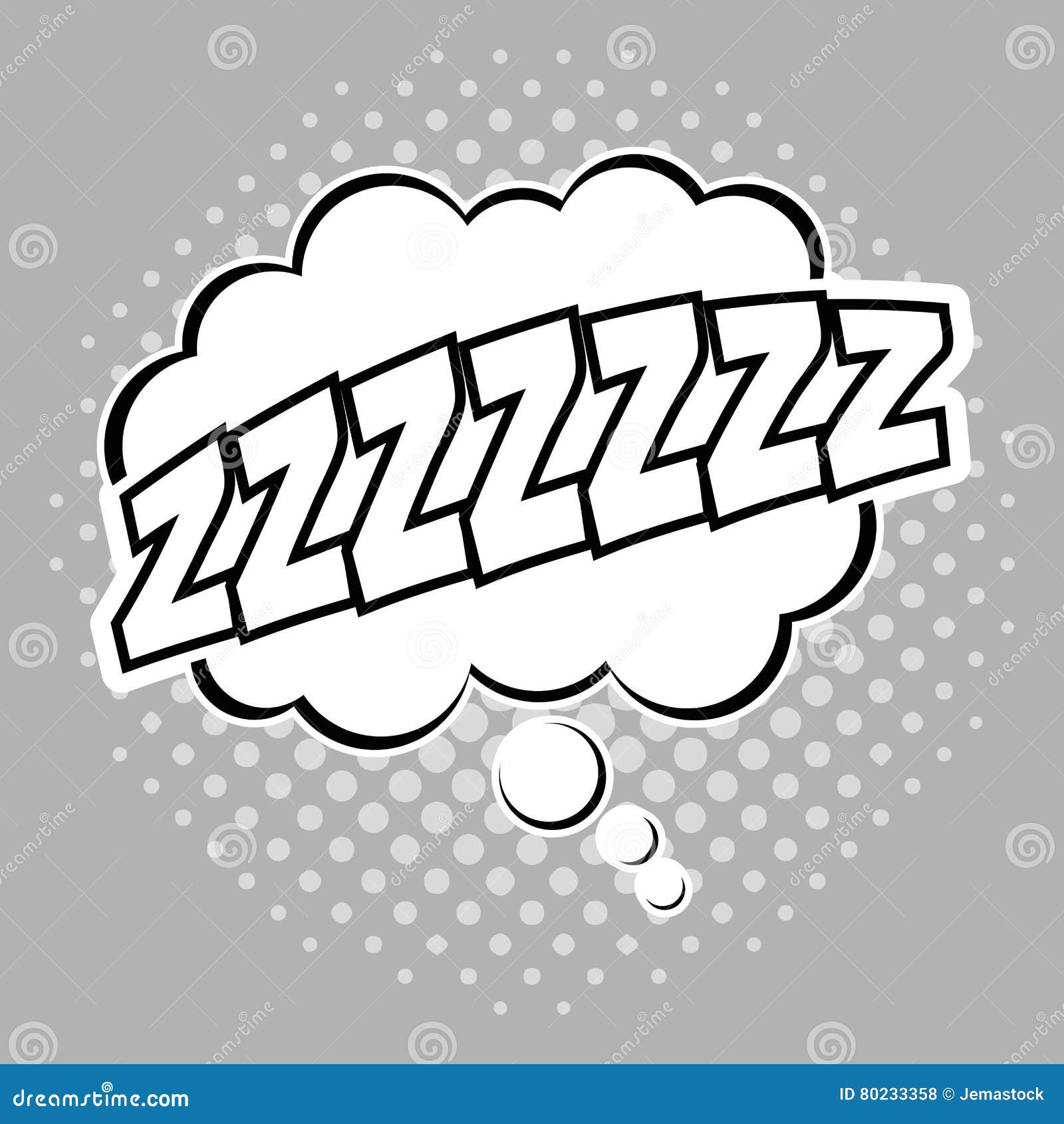 Bubble Pop Art of Sleep Design Stock Vector - Illustration of burst ...