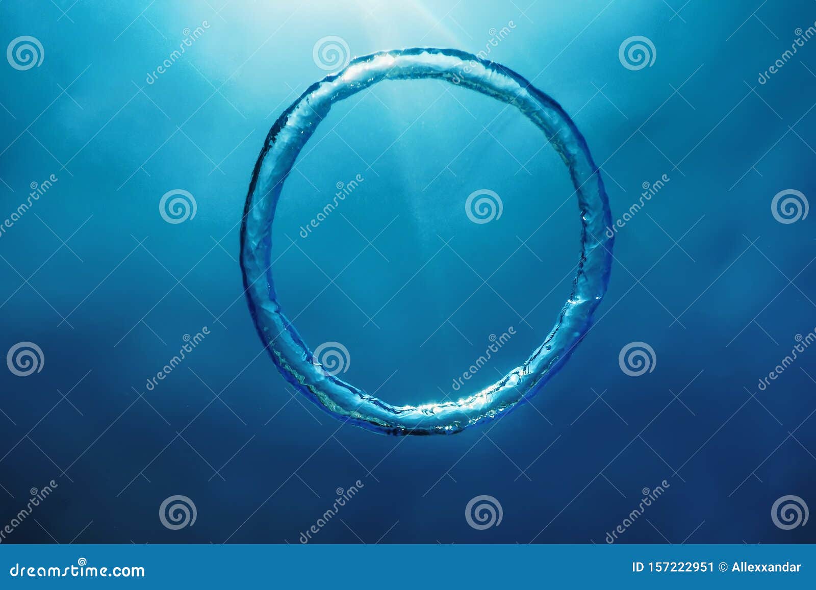 Bubble Ring Underwater, Ring Bubble Stock Image - Image of bubble ...