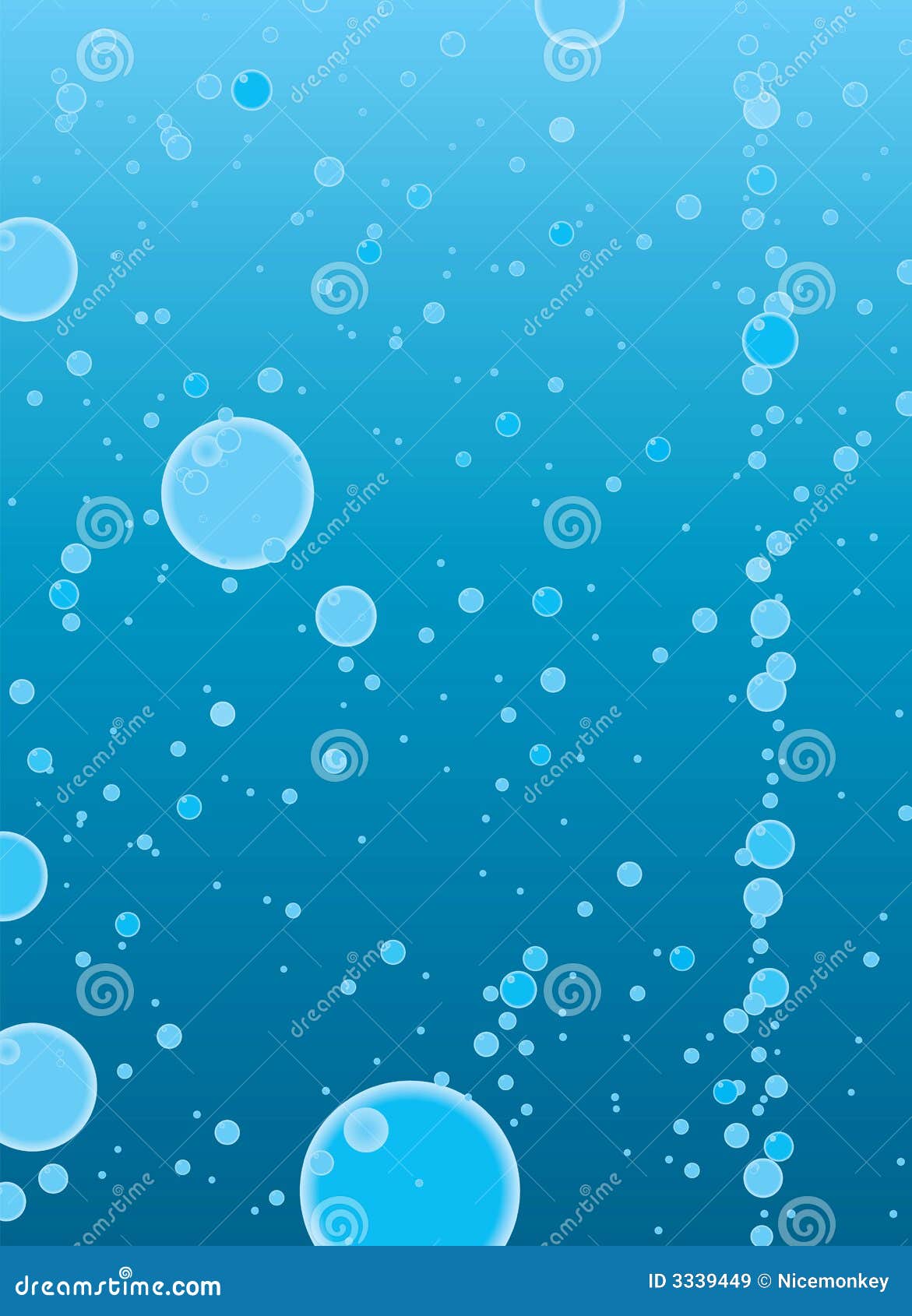 Bubble sea stock vector. Illustration of cold, ripple - 3339449