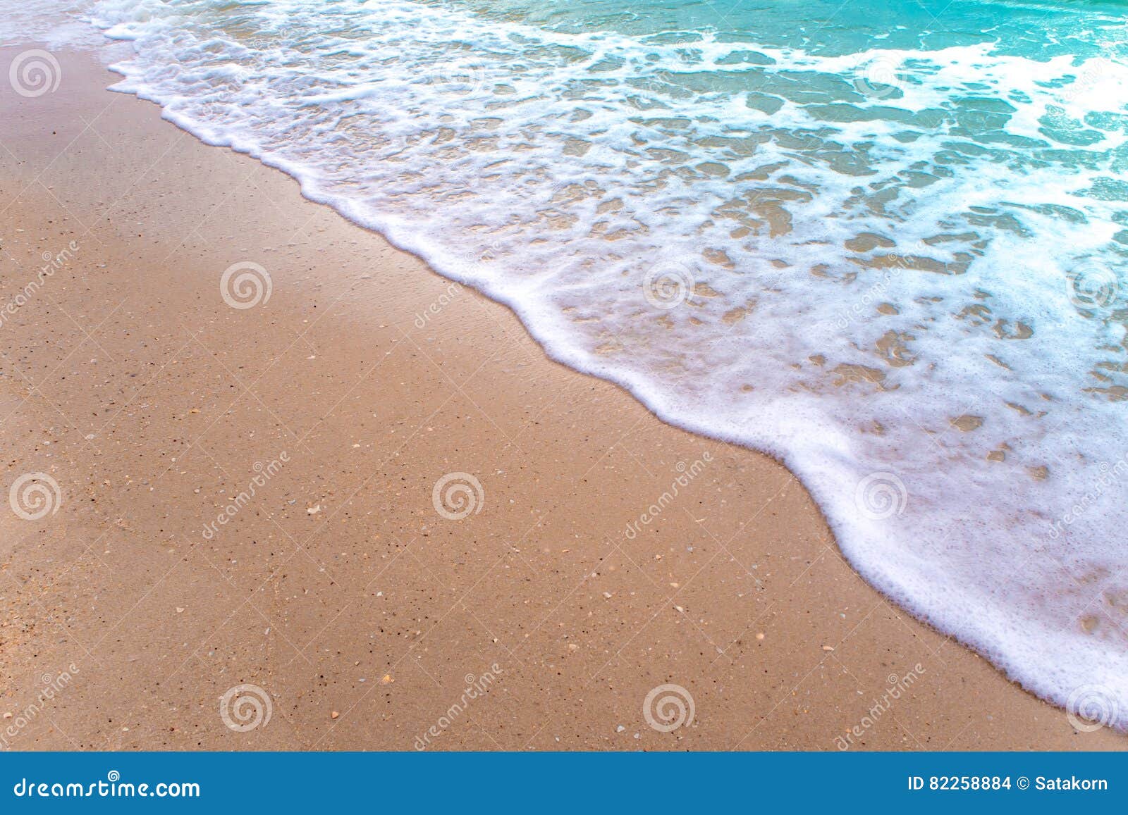 Bubble of Sea wave on sand stock photo. Image of nature - 82258884