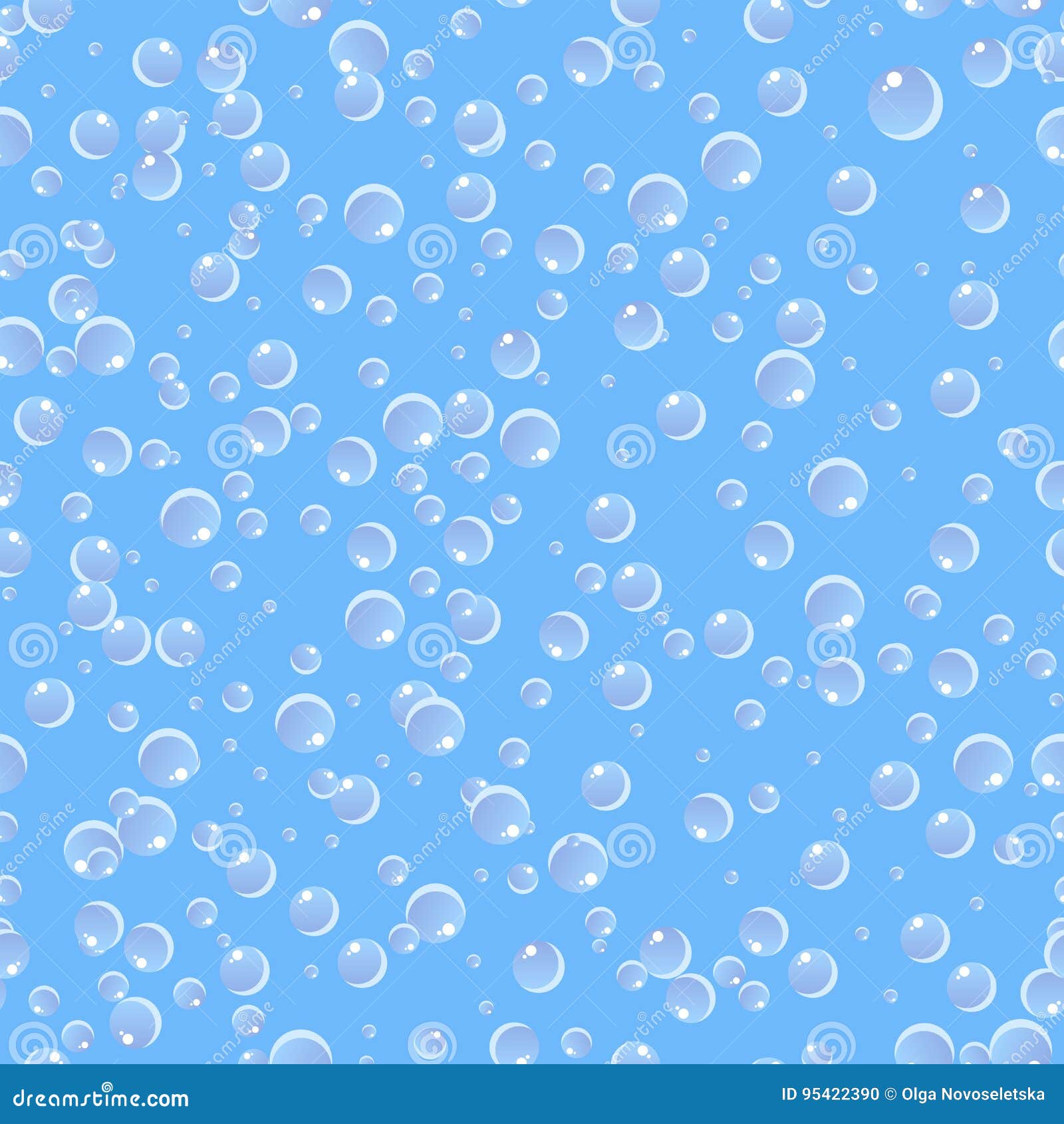 Bubble seamless pattern stock vector. Illustration of cleaning - 95422390