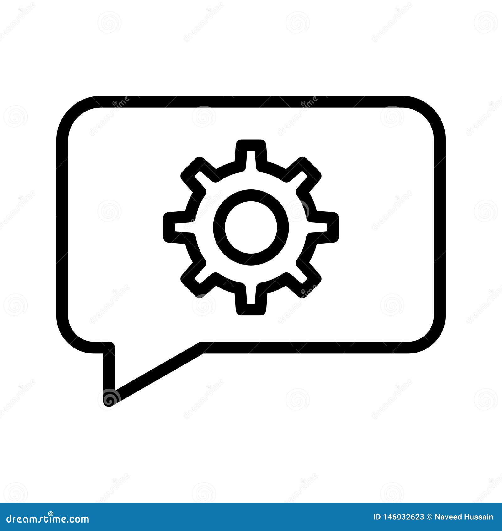 Bubble Setting Thin Line Vector Icon Stock Vector - Illustration of ...