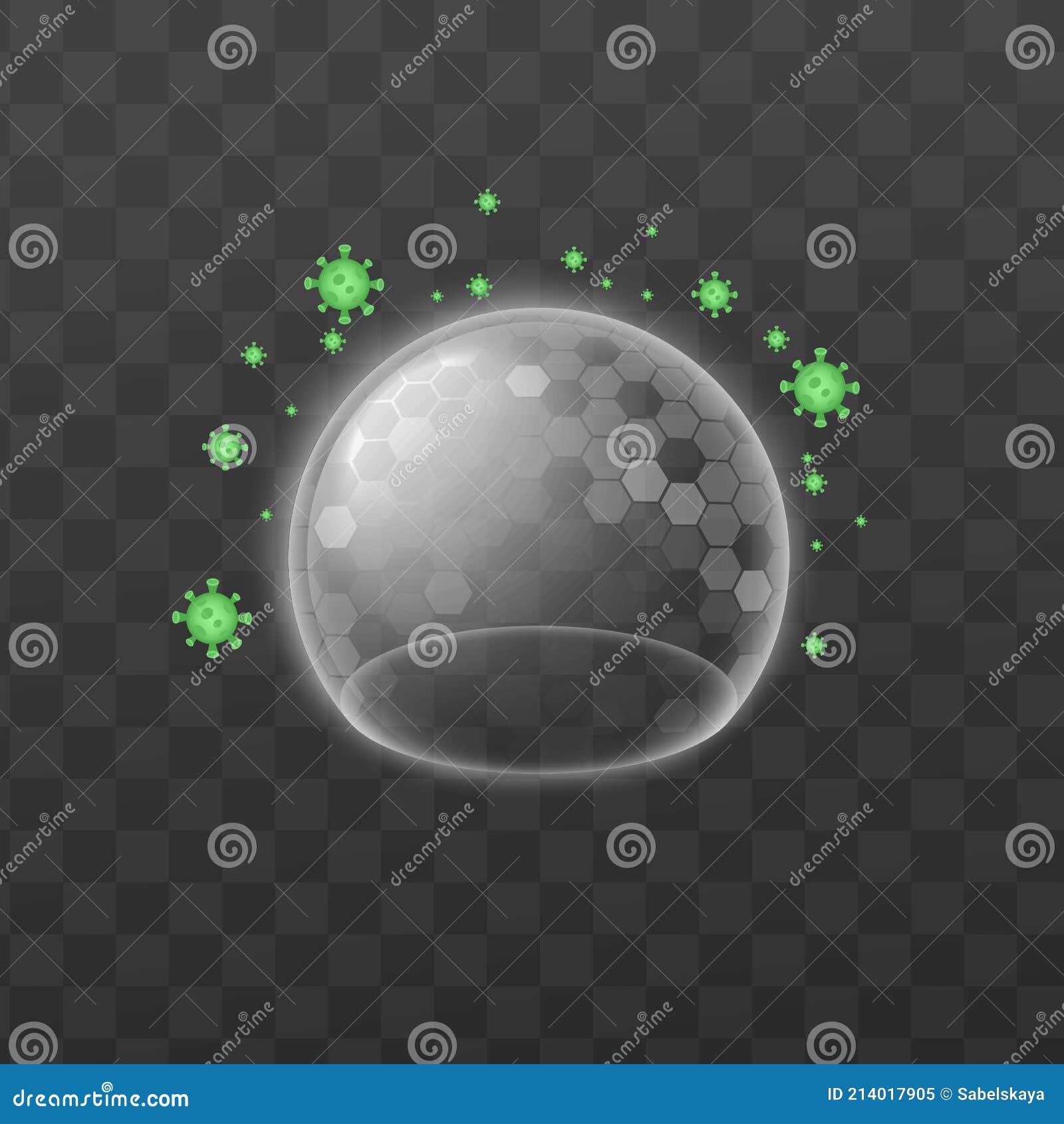 Bubble Force Shield for Protection from Virus and Infection a Vector ...