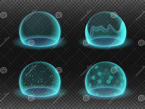 Bubble shields, protection stock vector. Illustration of geometric ...