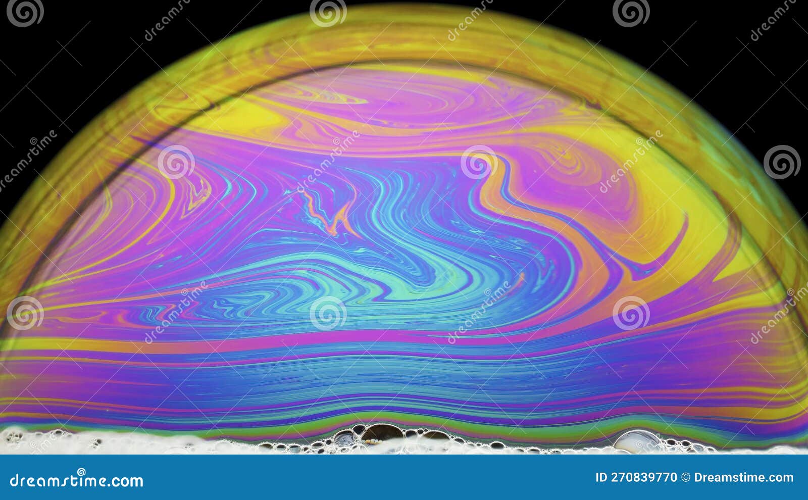 Splash of Colors in a Bubble Soap Stock Illustration - Illustration of ...