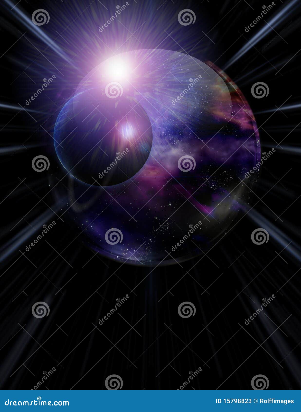 Bubble of Space stock illustration. Illustration of astronomy - 15798823