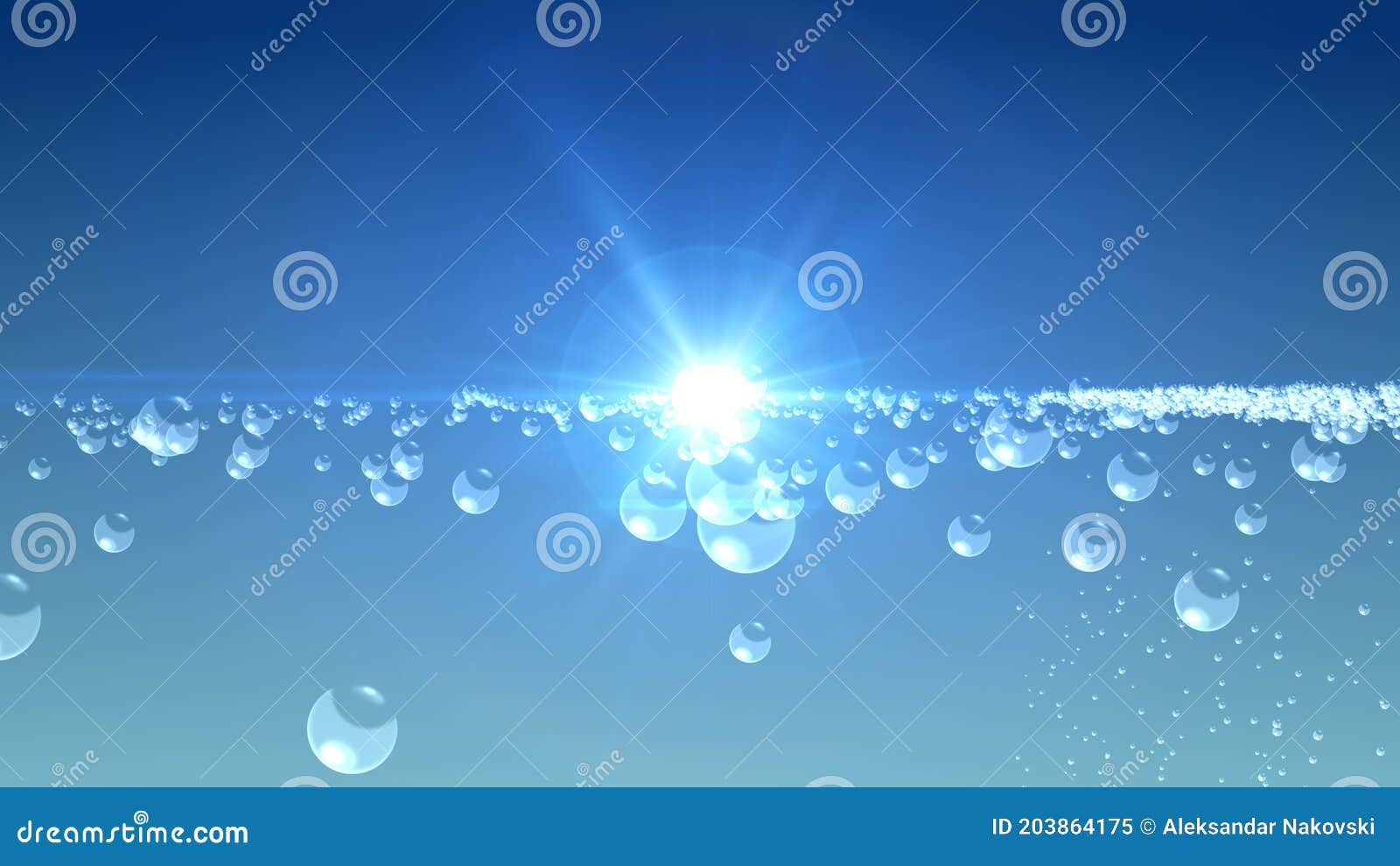 Bubble in space sun ray stock illustration. Illustration of texture ...