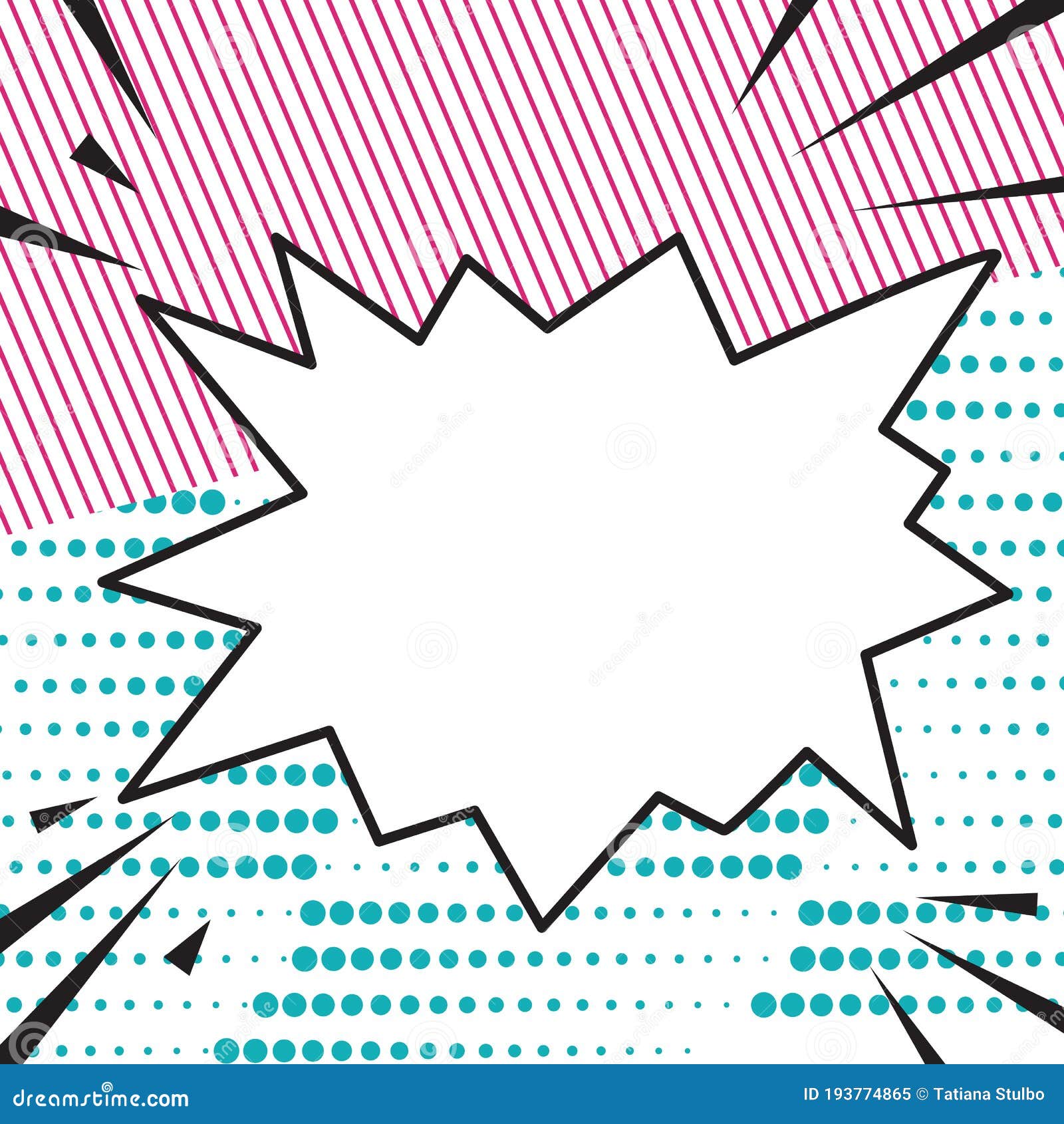 Bubble Speech on Comic Background Stock Vector - Illustration of ...