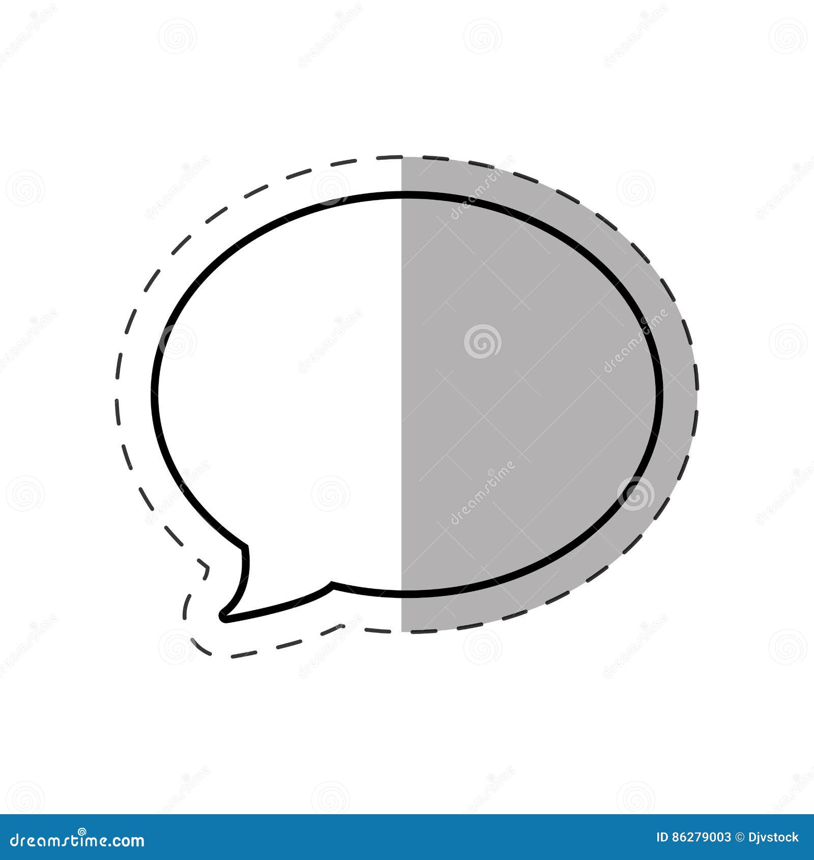 Bubble Speech Communication Shadow Stock Illustration - Illustration of ...