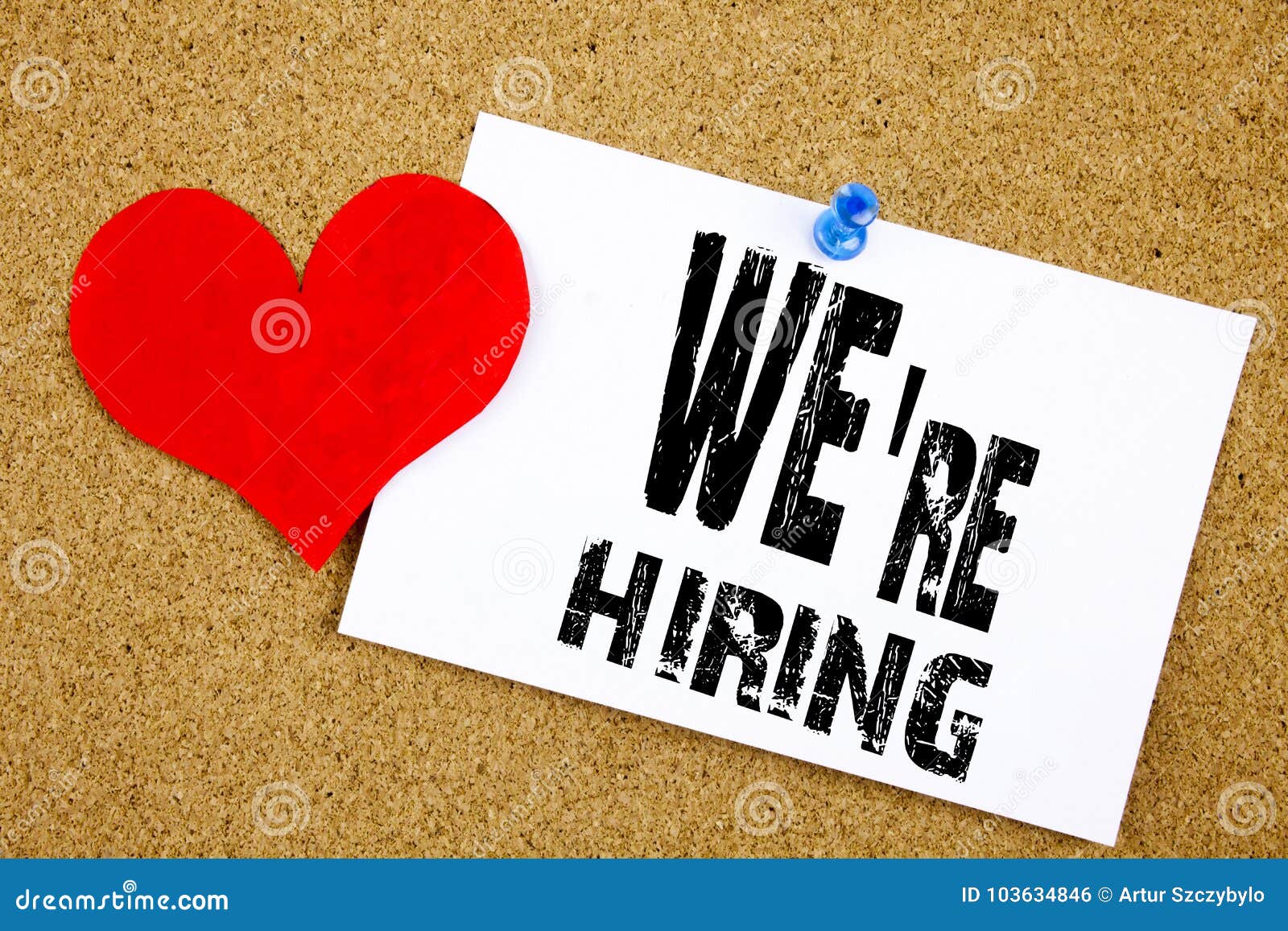 Bubble Speech with Cut Out Phrase we are Hiring in the Paper. Stock ...