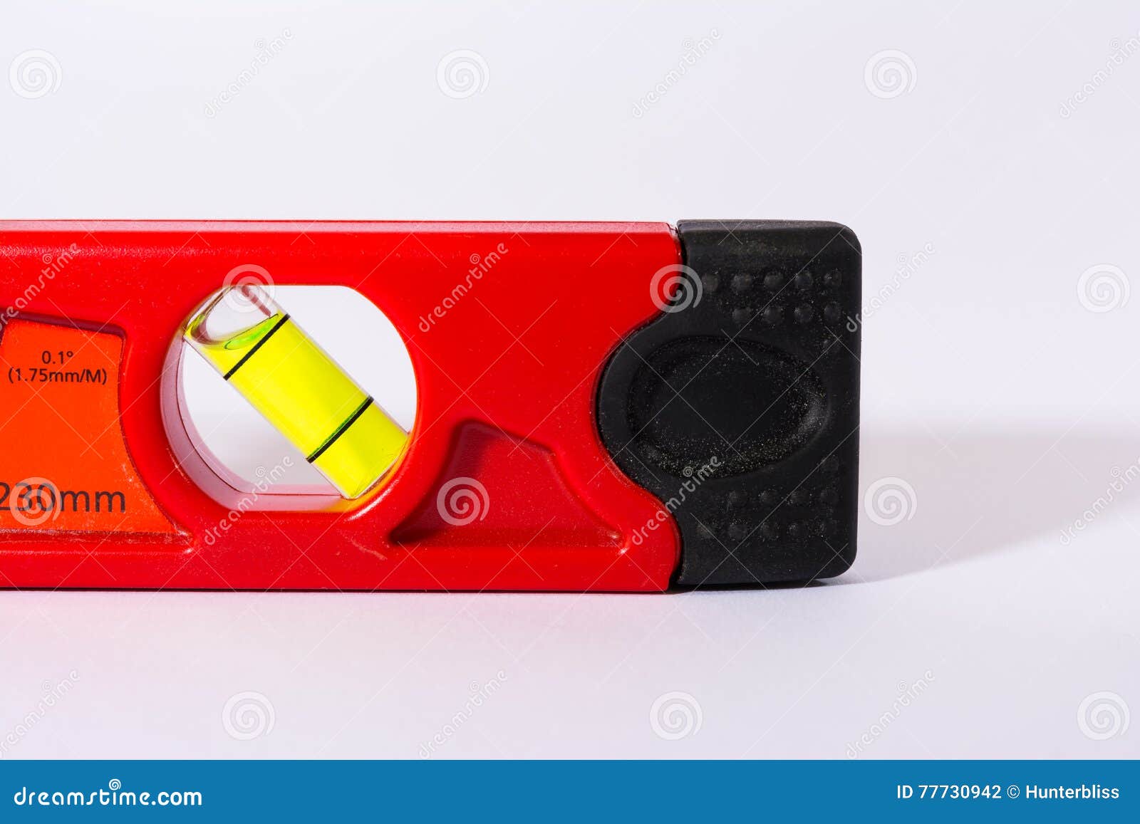 Bubble Spirit Level Construction Hand Tool Bright Red White Backgorund ...