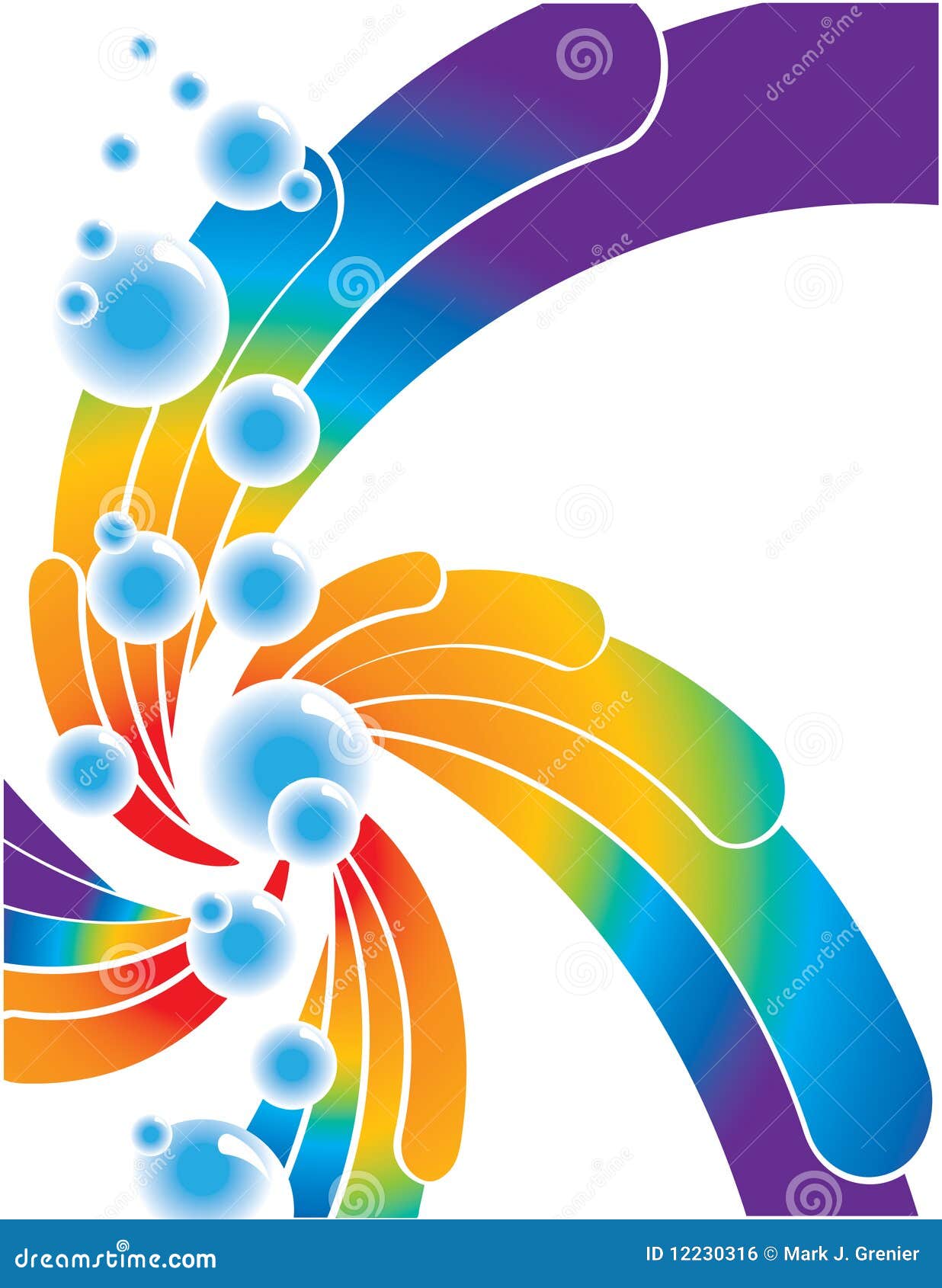 Bubble Splash stock vector. Illustration of colorful - 12230316