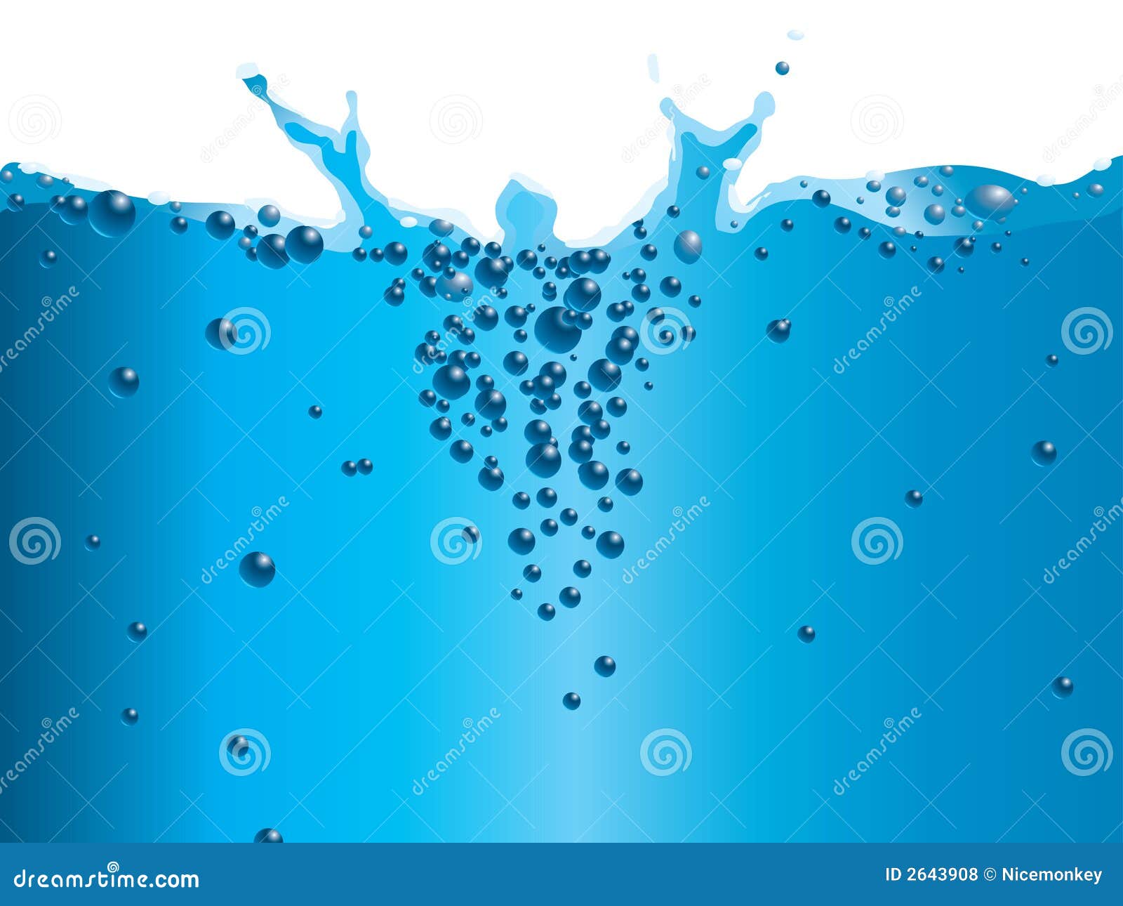 Bubble splash stock illustration. Illustration of liquid - 2643908