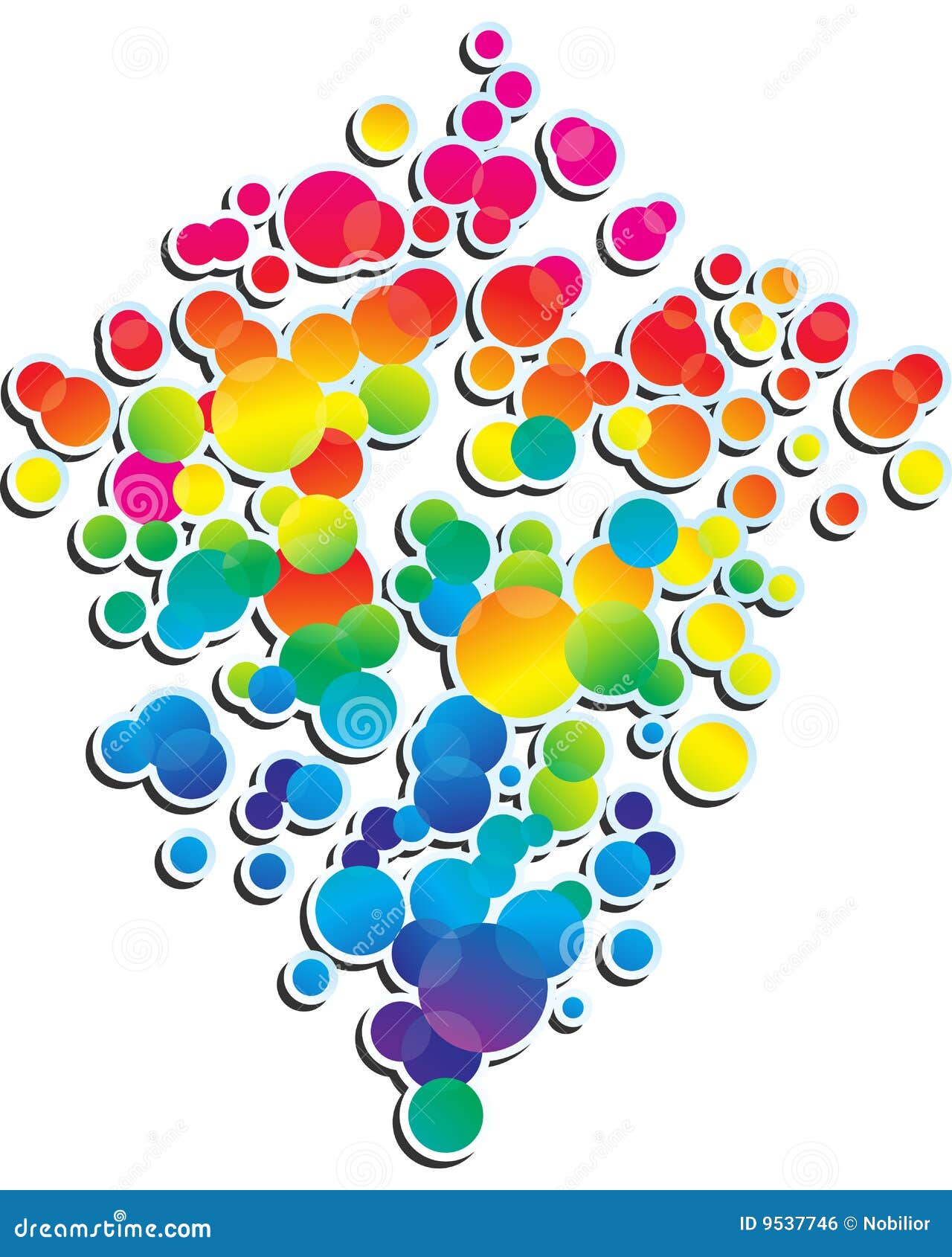 Bubble splash stock vector. Illustration of banner, retro - 9537746