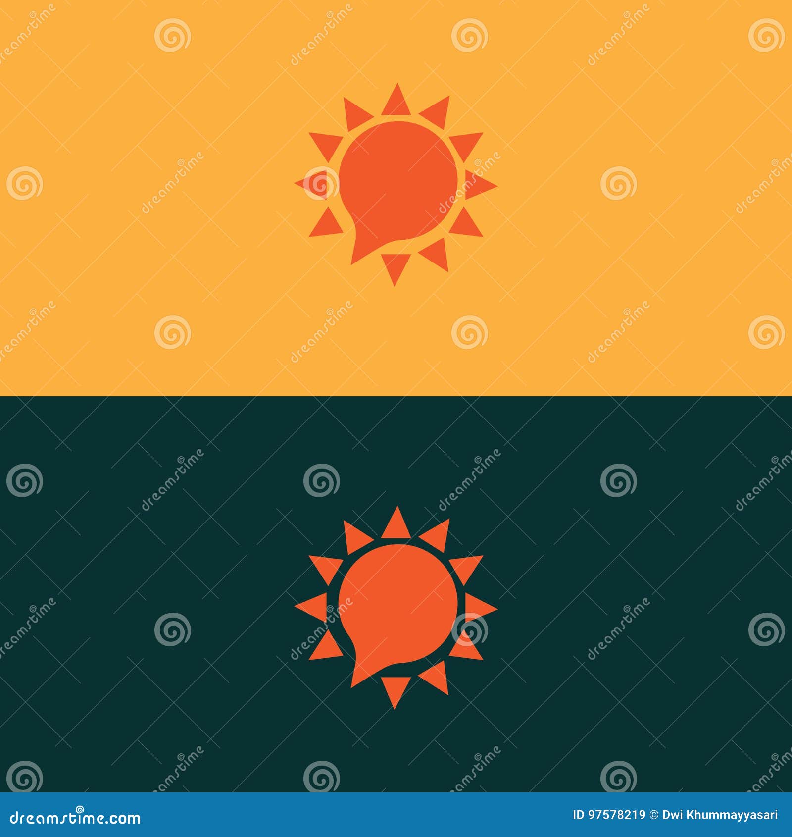 Bubble sun logo stock vector. Illustration of connection - 97578219