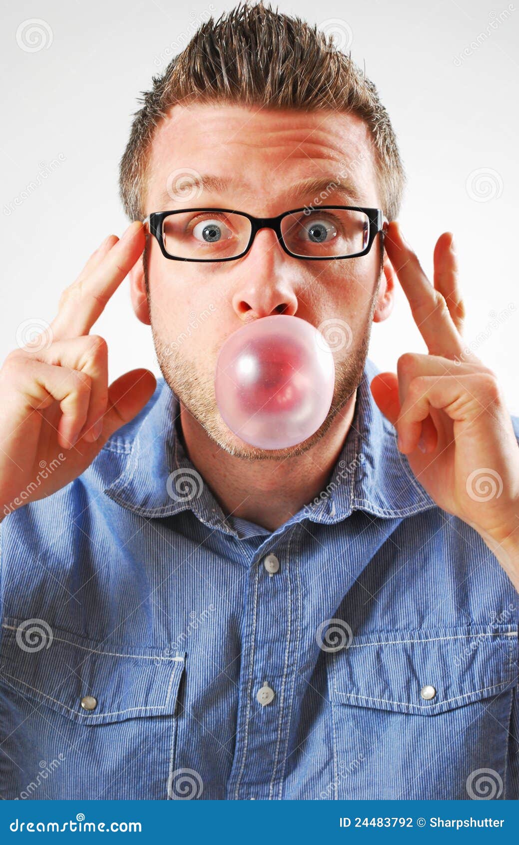 Bubble Surprise stock photo. Image of careful, surprised - 24483792