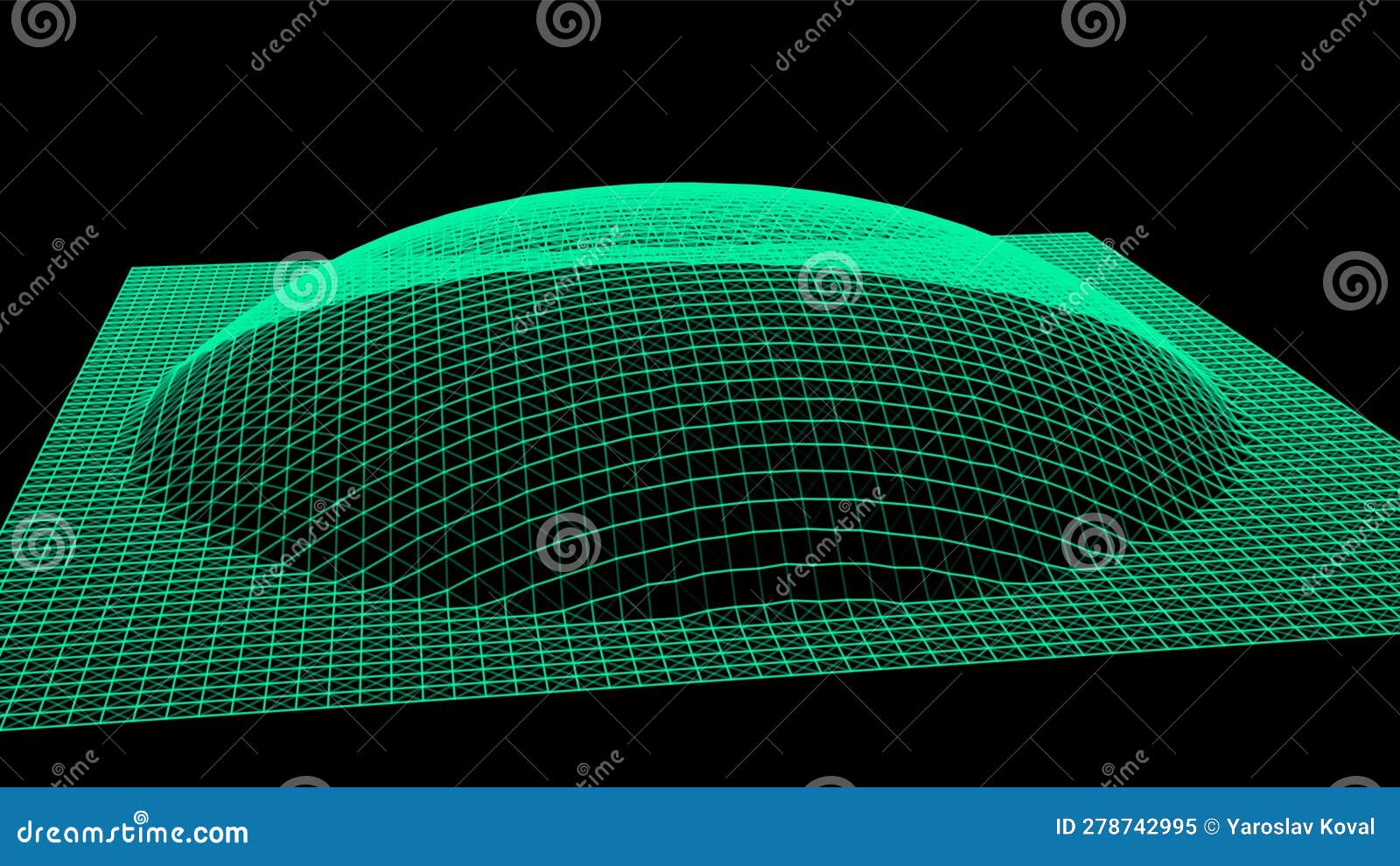 Bubble Swelling As Mountain. Hill, Spherical Protrusion Stock Vector ...