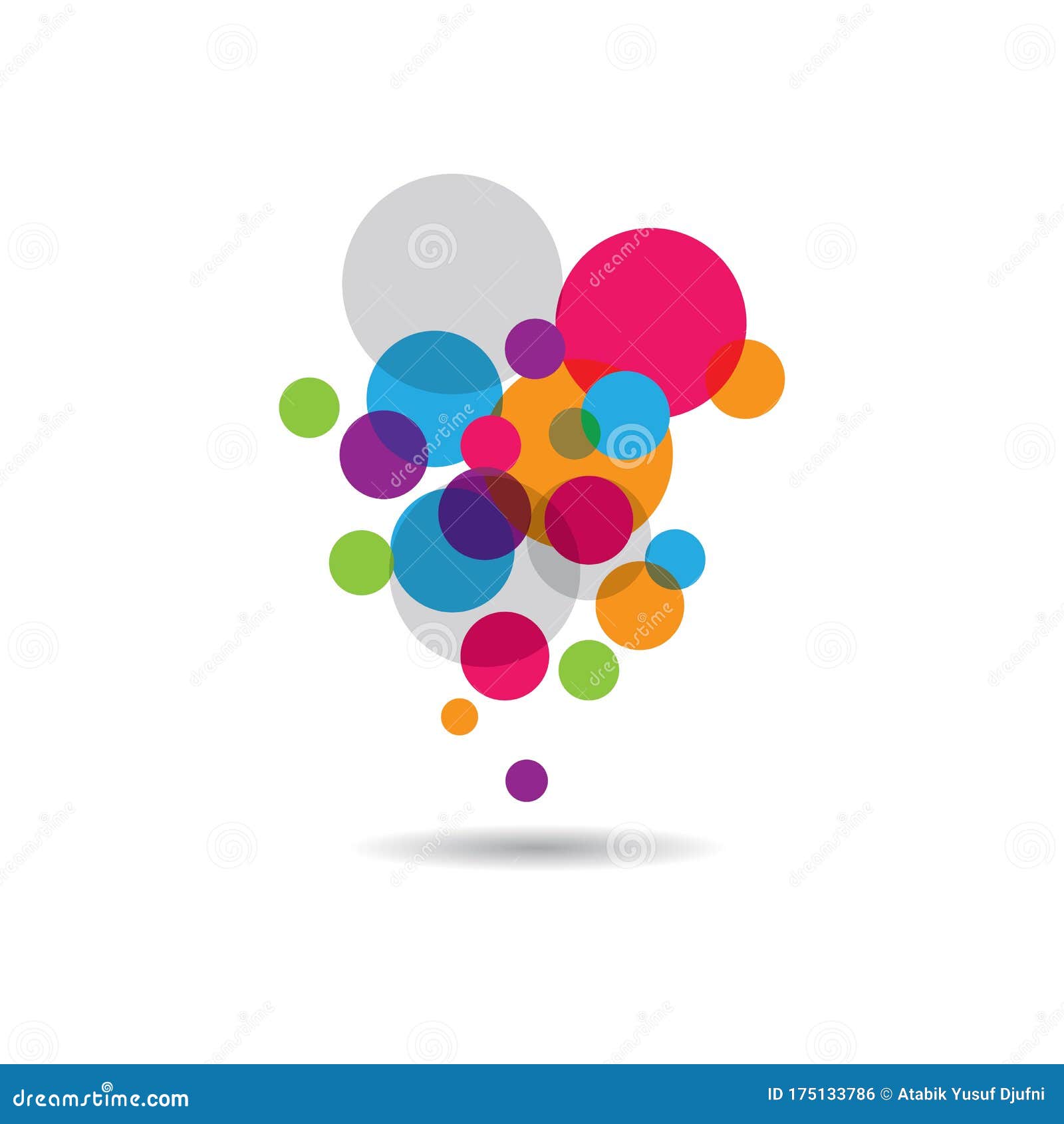 Bubble symbol vector icon stock vector. Illustration of design - 175133786