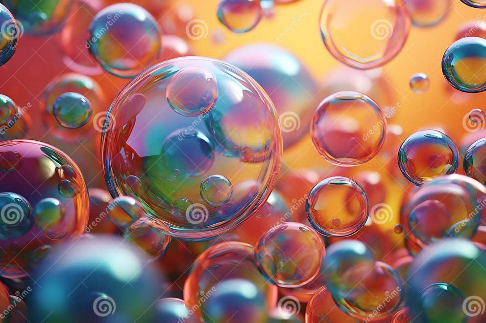 Bubble Symphony bubbles stock illustration. Illustration of float ...