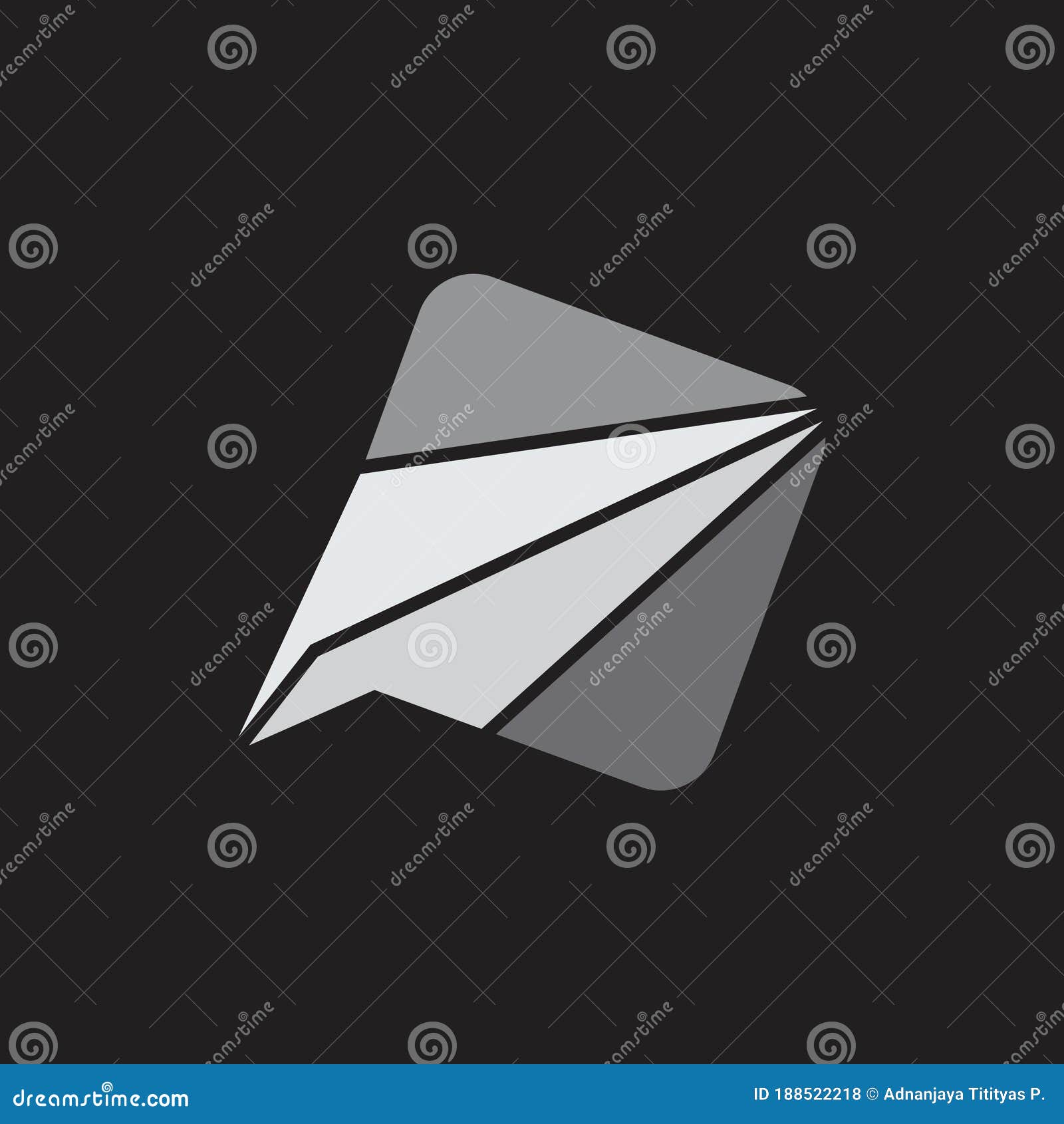 Bubble Talk Message Paper Plane Symbol Logo Vector Stock Vector ...