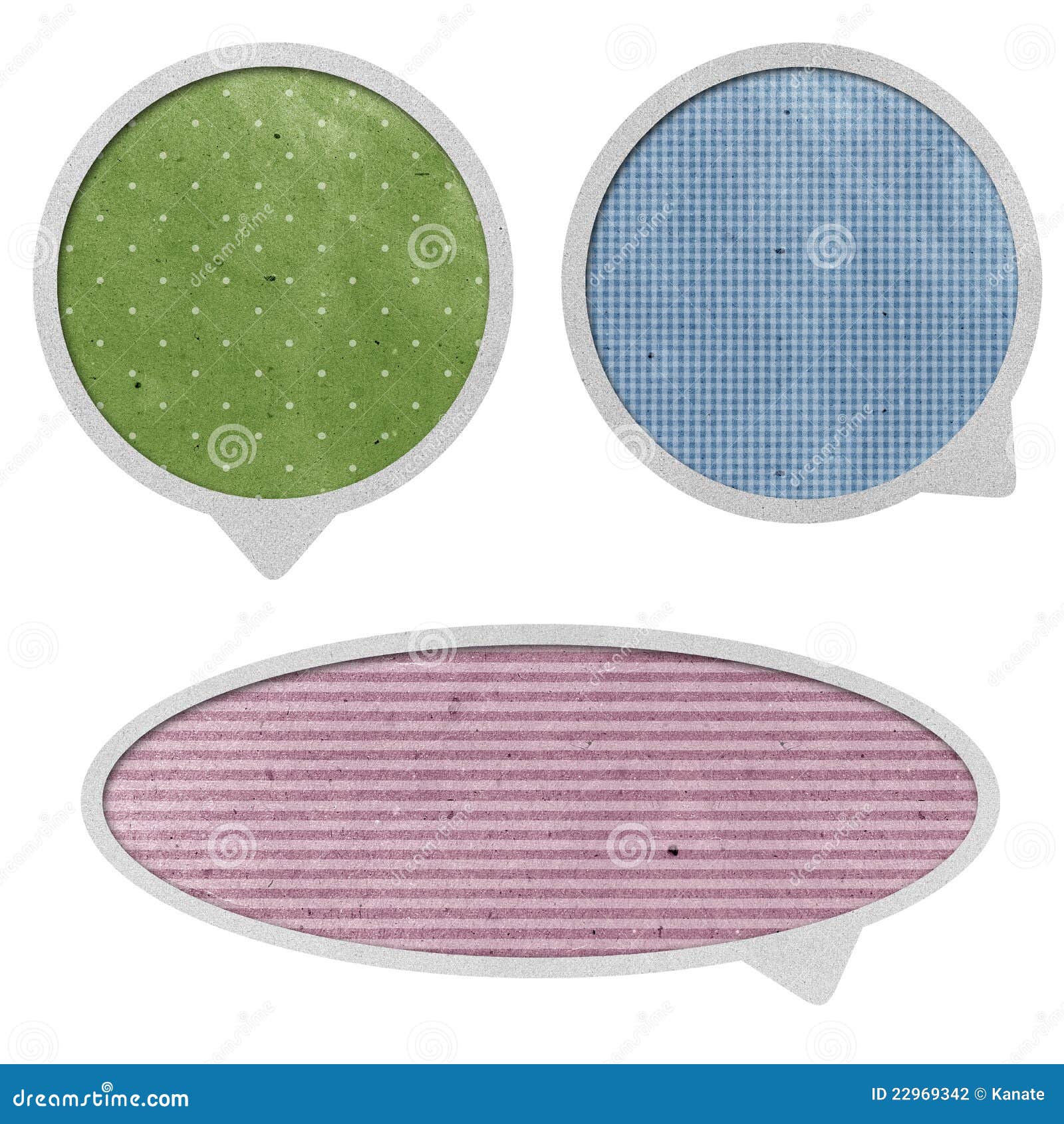 Bubble Talk Recycled Papercraft Stock Photo - Image of design, memo ...